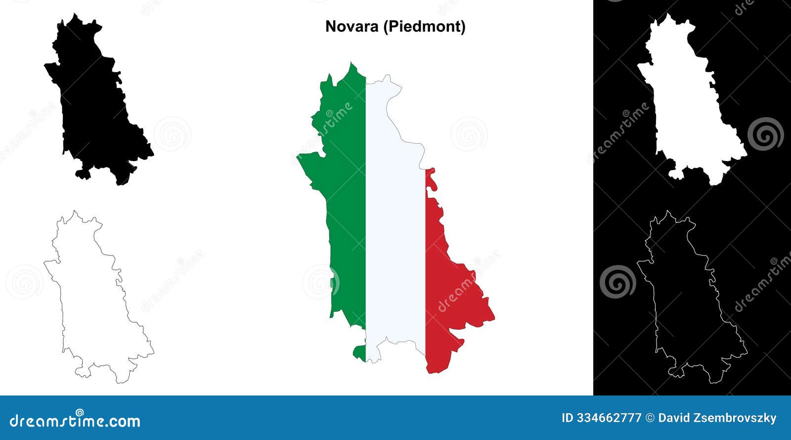 Novara outline map stock vector. Illustration of region - 334662777