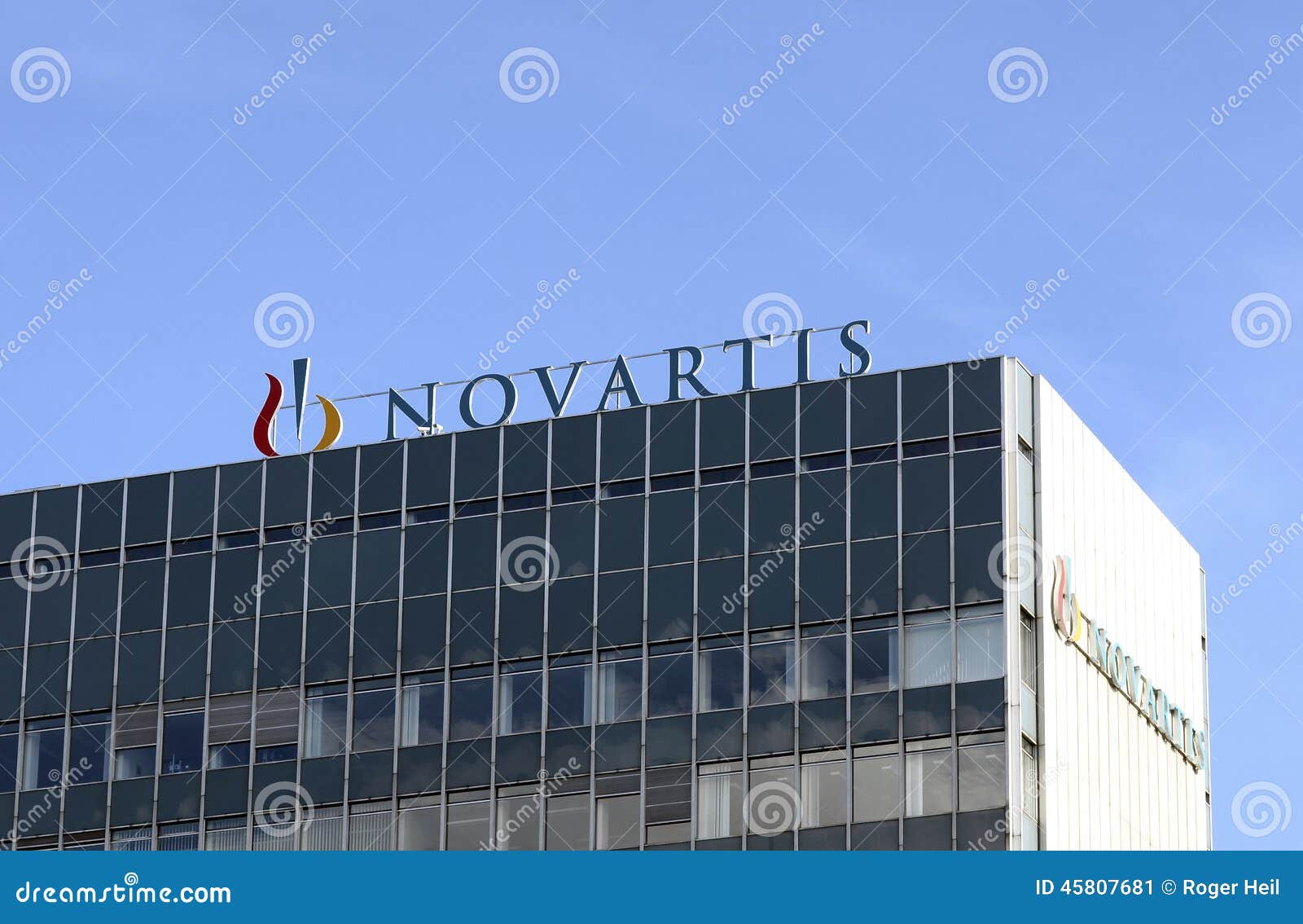 Novartis/Logo redaktionelles foto. Bild von büro, chemie - 45807681