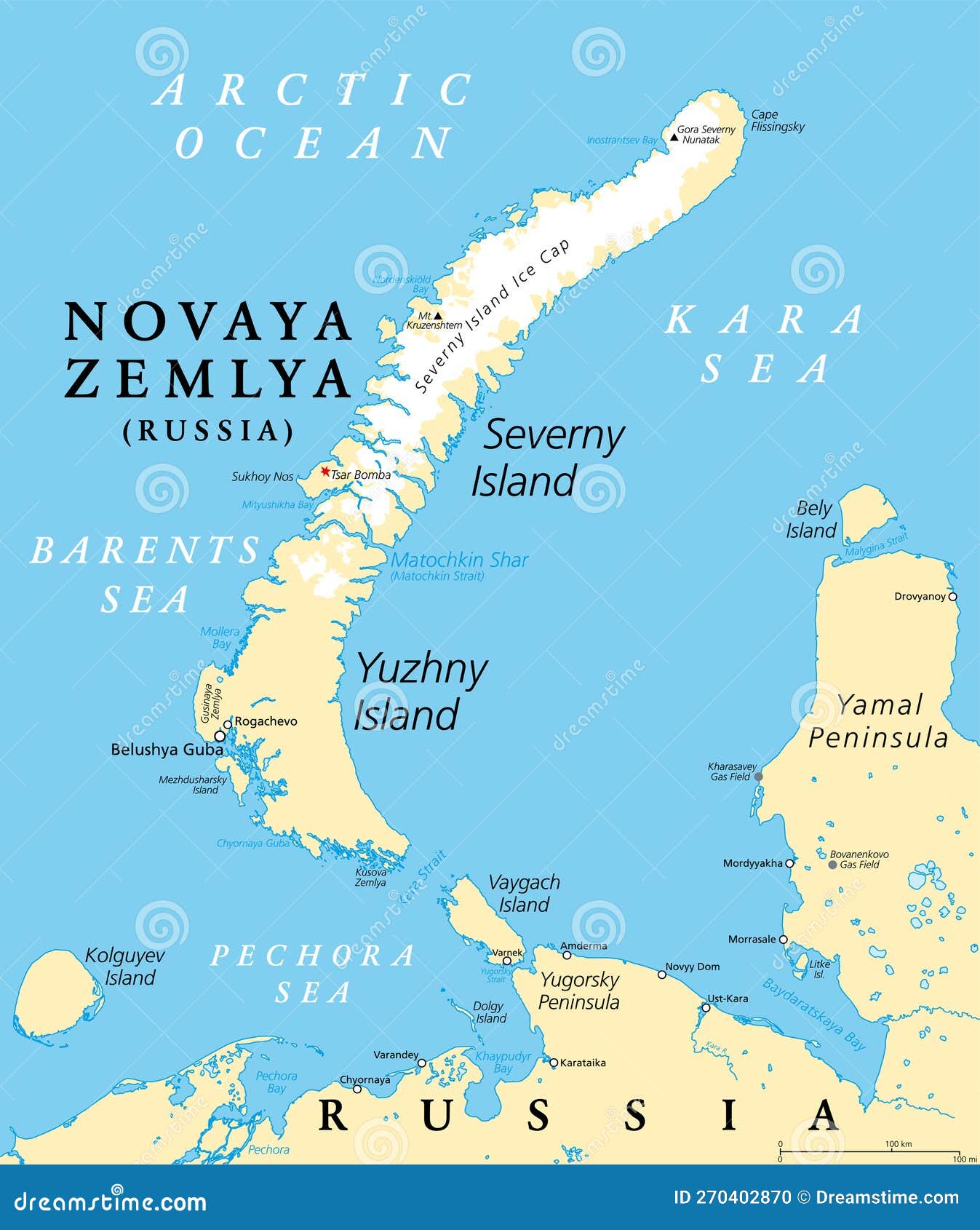 Novaya Zemlya Map Geological Structure Of The Novaya Zemlya