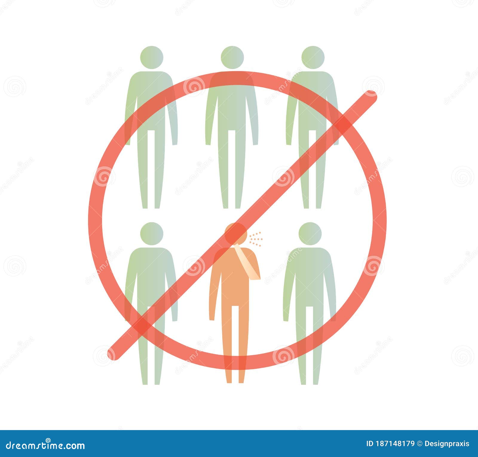 Avoid Crowded Places Concept. Quarantine Coronavirus Pandemic Concept ...