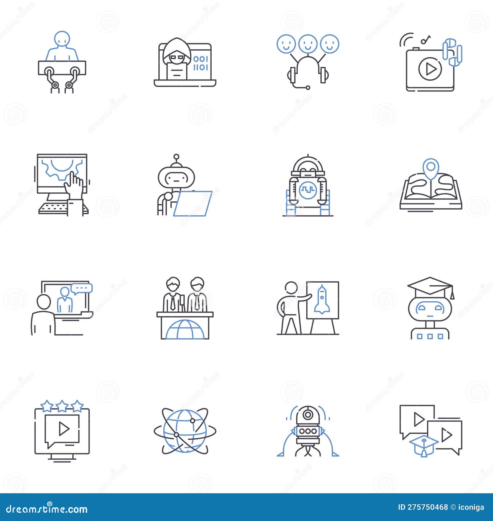 Novel Science Line Icons Collection. Innovation, Breakthrough, Novelty ...