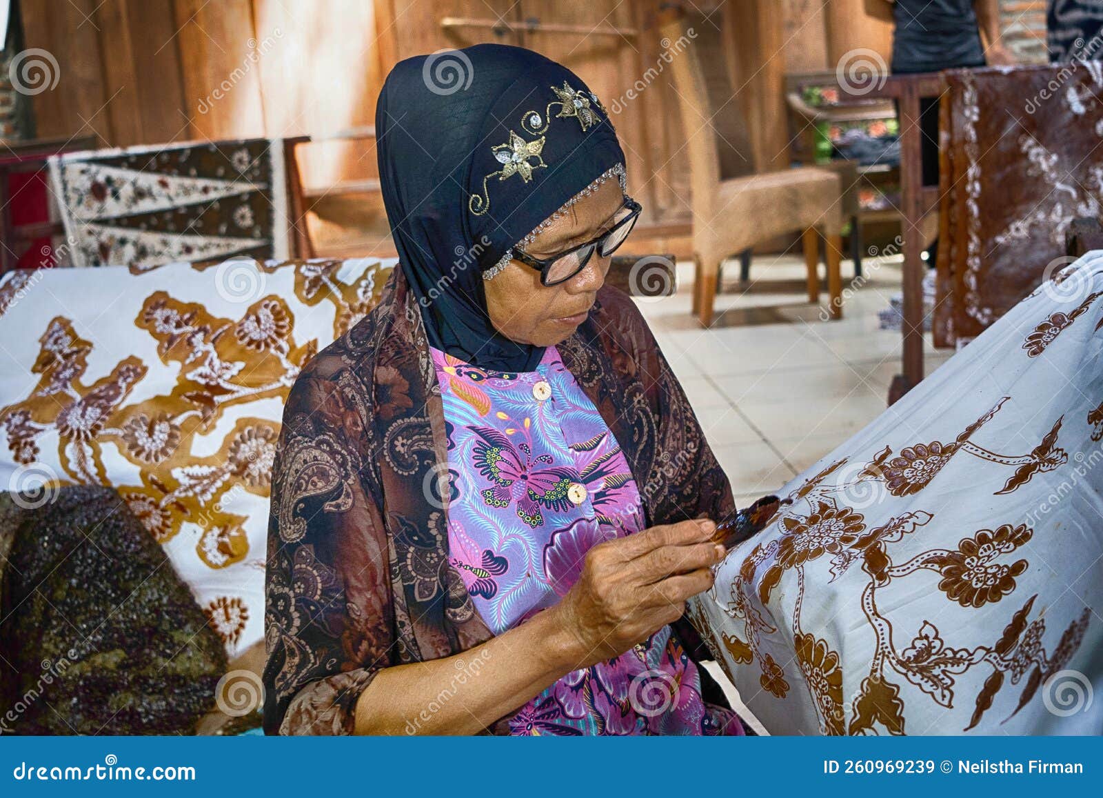 November 5, 2022 Batik Painting Process in Lasem, Central Java ...