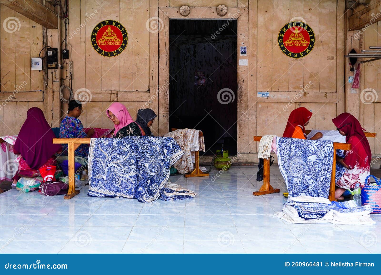 November 5, 2022 Batik Painting Process in Lasem, Central Java ...