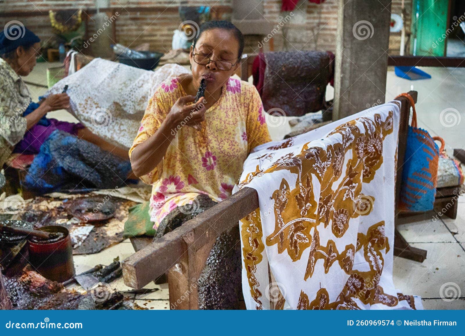 November 5, 2022 Batik Painting Process in Lasem, Central Java ...