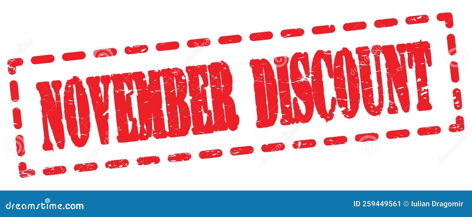 NOVEMBER DISCOUNT Text Written on Red Stamp Sign Stock Illustration ...