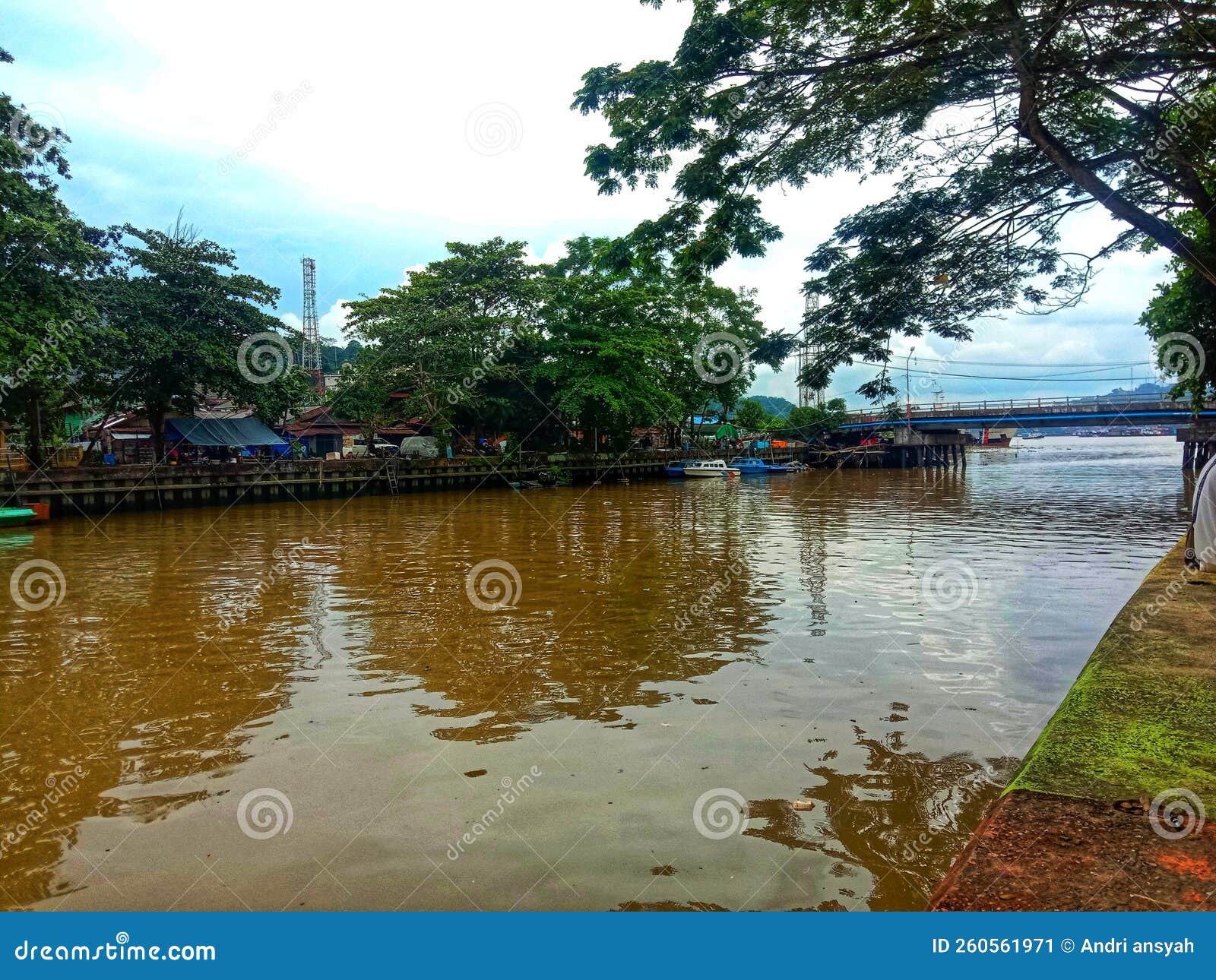 November 4, 2022, Karangmumus River, Samarinda City Stock Image - Image ...