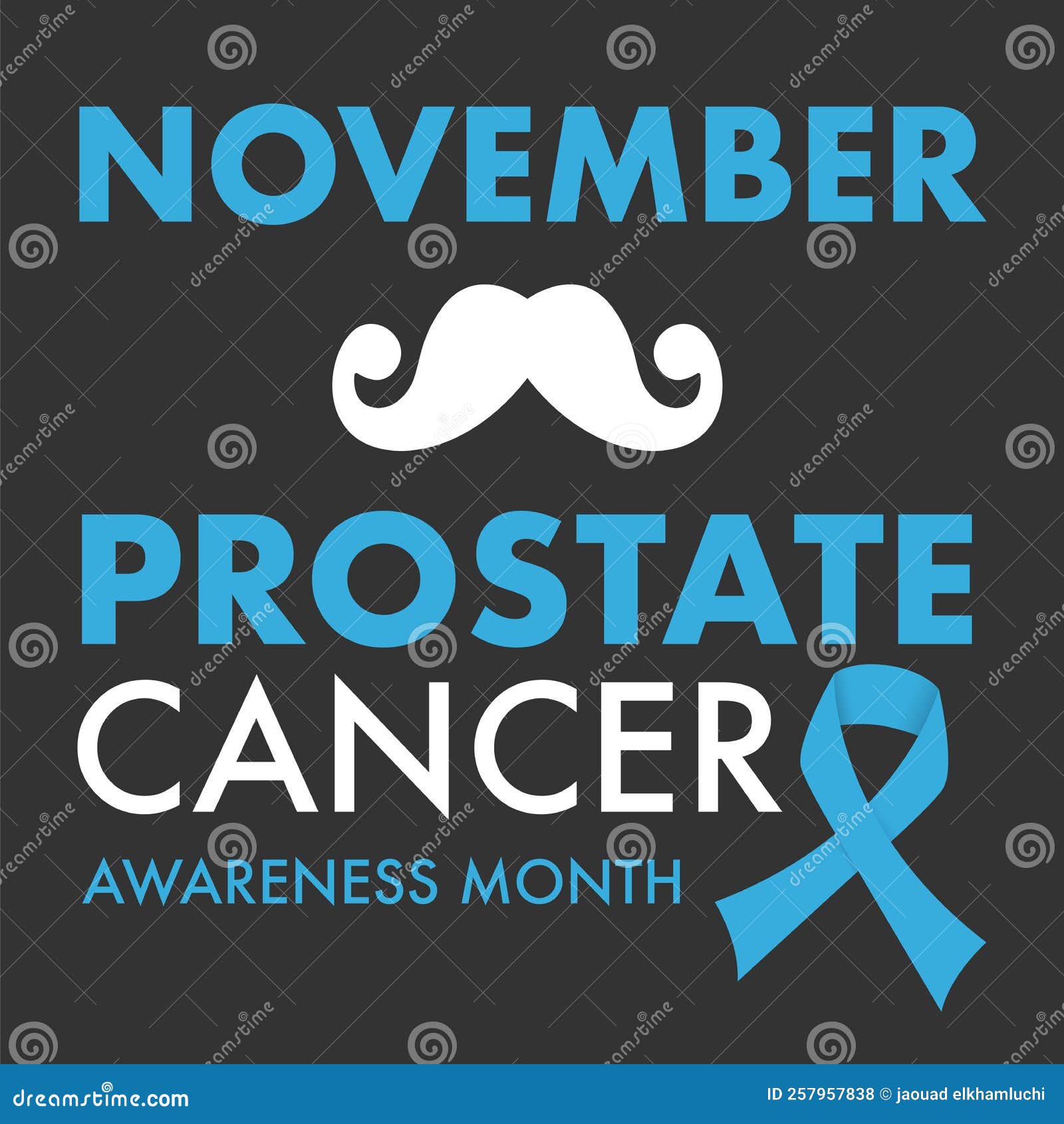 November Prostate Cancer Awareness Month Stock Vector Illustration Of