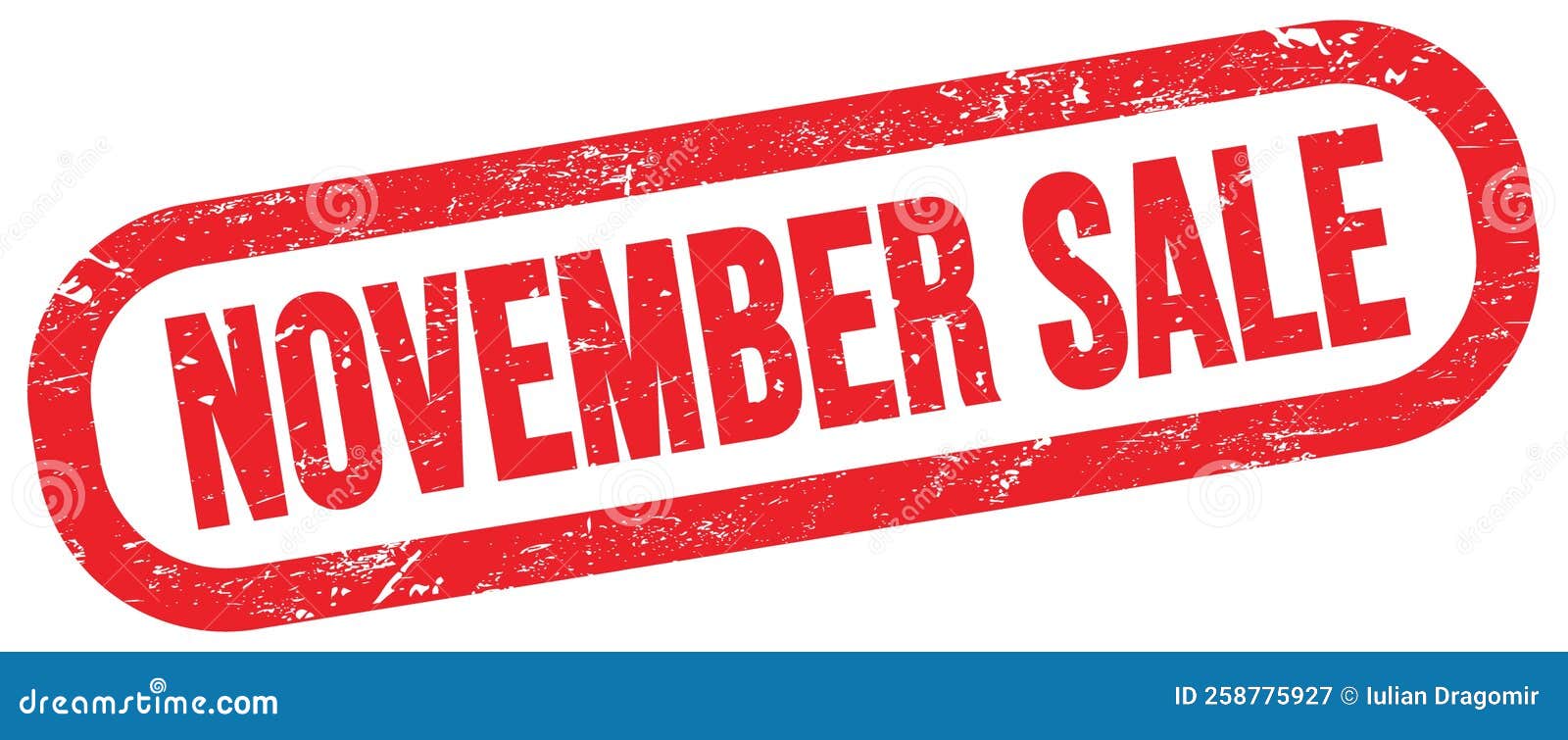 NOVEMBER SALE, Text Written on Red Stamp Sign Stock Illustration ...