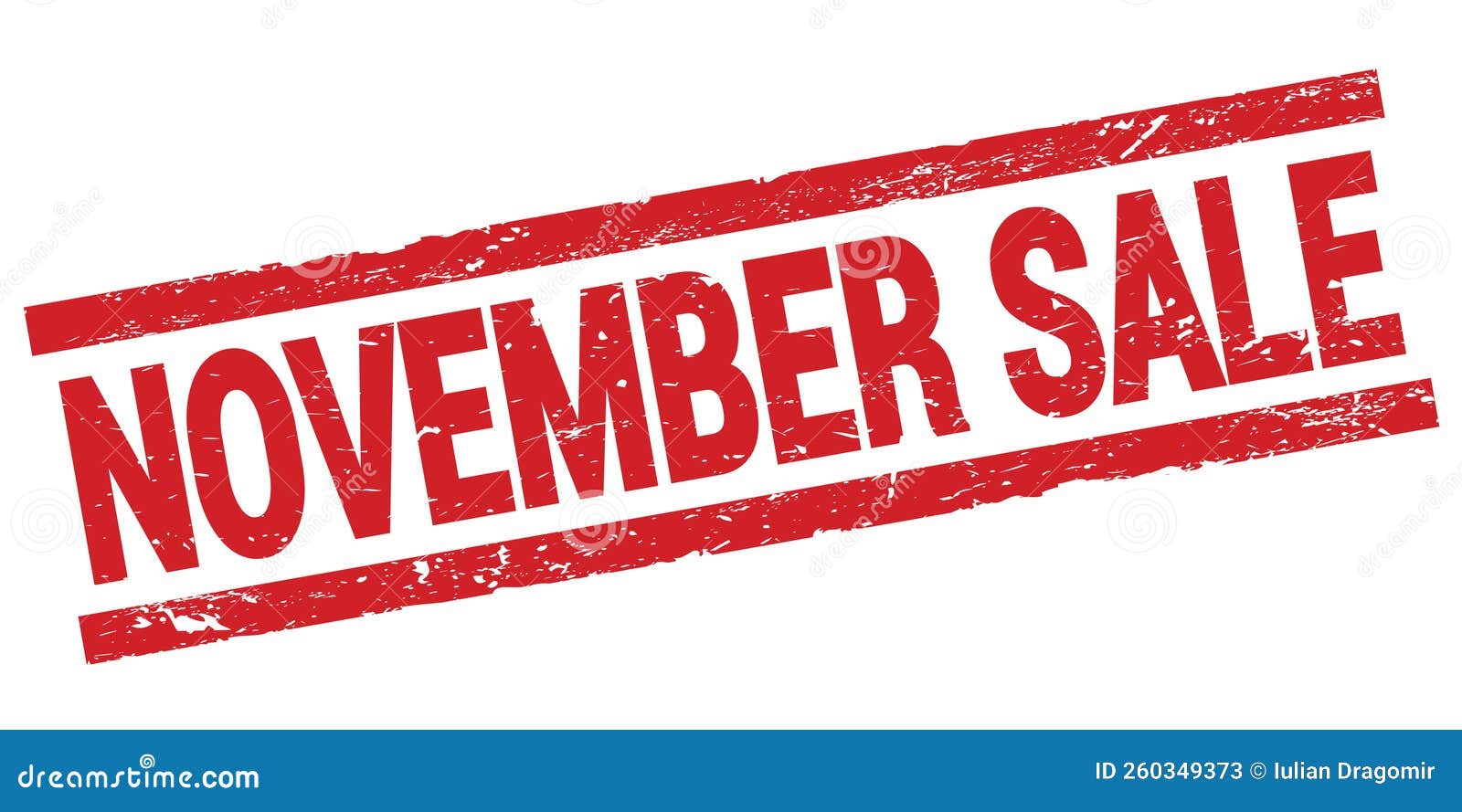NOVEMBER SALE Text on Red Rectangle Stamp Sign Stock Illustration ...