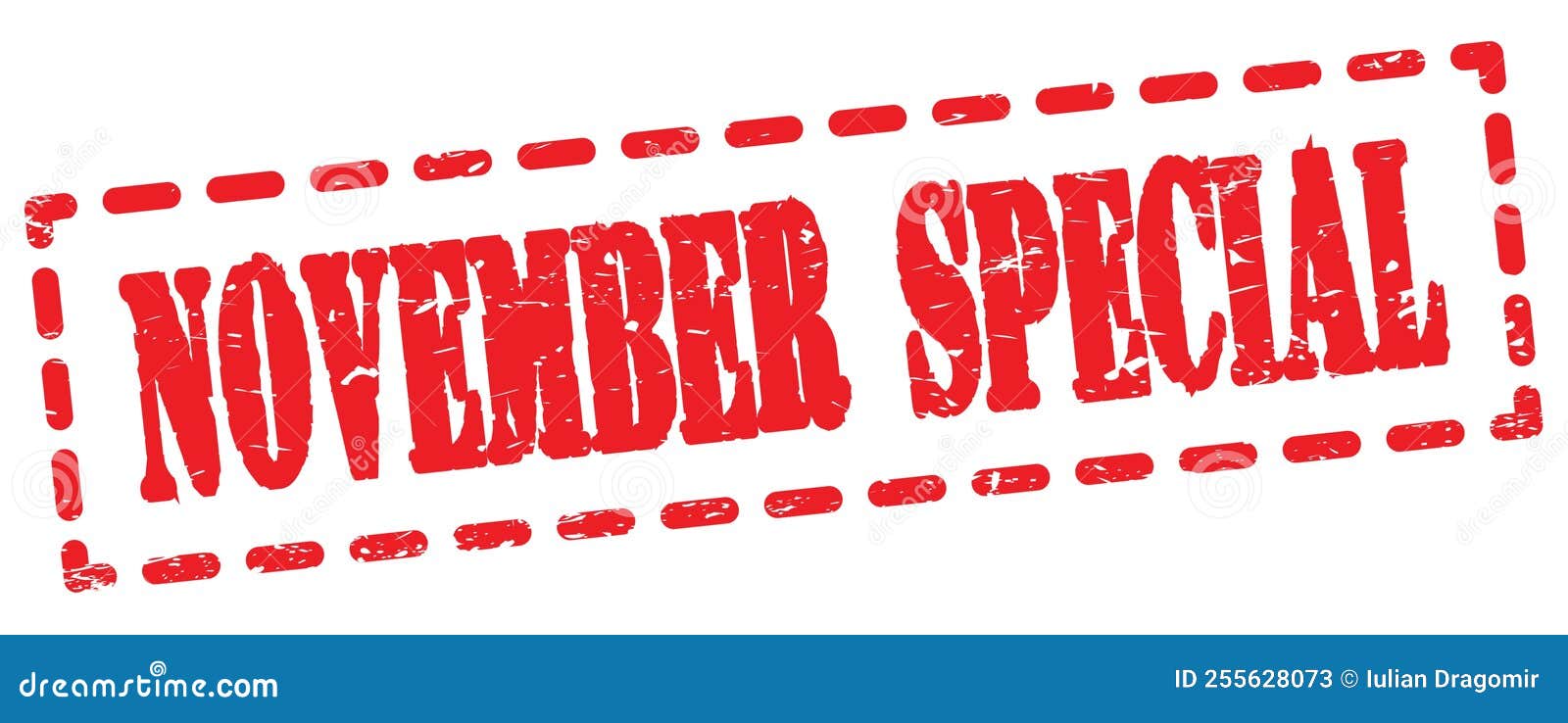 NOVEMBER SPECIAL Text Written on Red Stamp Sign Stock Illustration ...