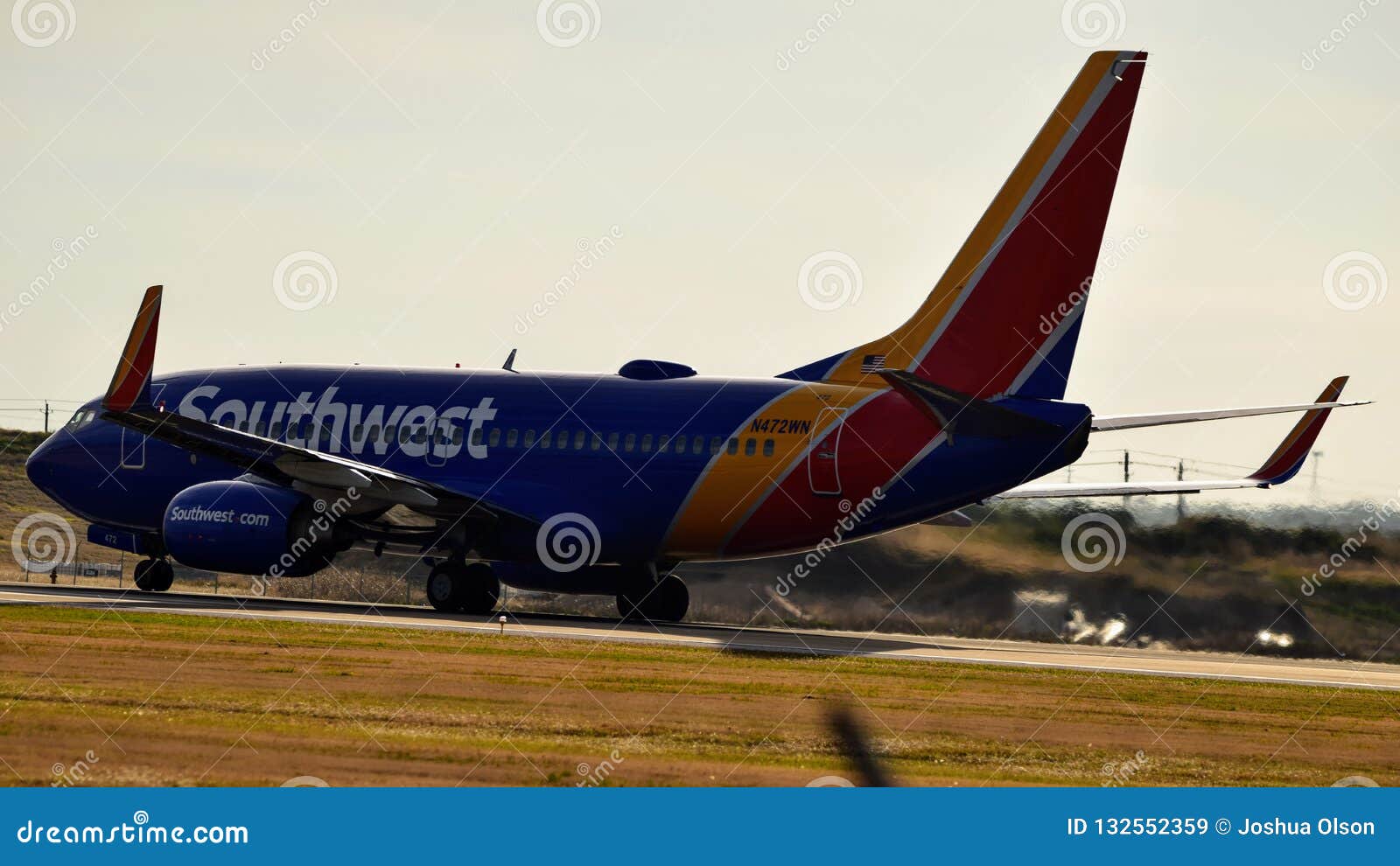 Southwest Airlines Airplane on the Runway Taking Off Editorial Stock ... Southwest Airlines Airplane on the Runway Taking Off Editorial Stock ...