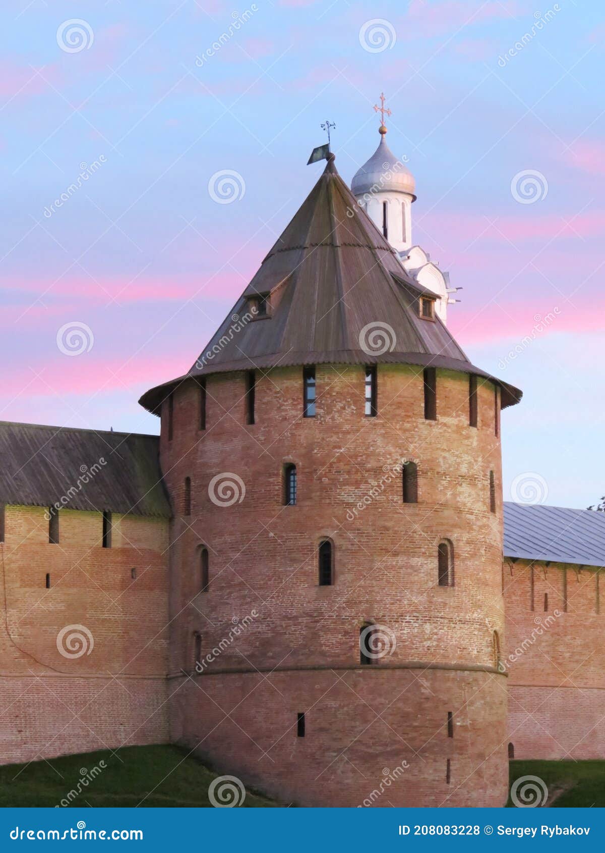 The Novgorod Kremlin.the Architecture of Different Times is Represented ...