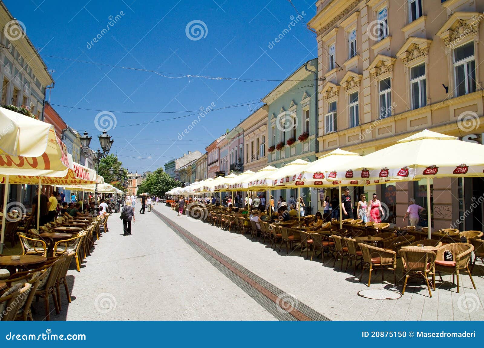 Novi Sad cafe editorial image. Image of city, history - 20875150