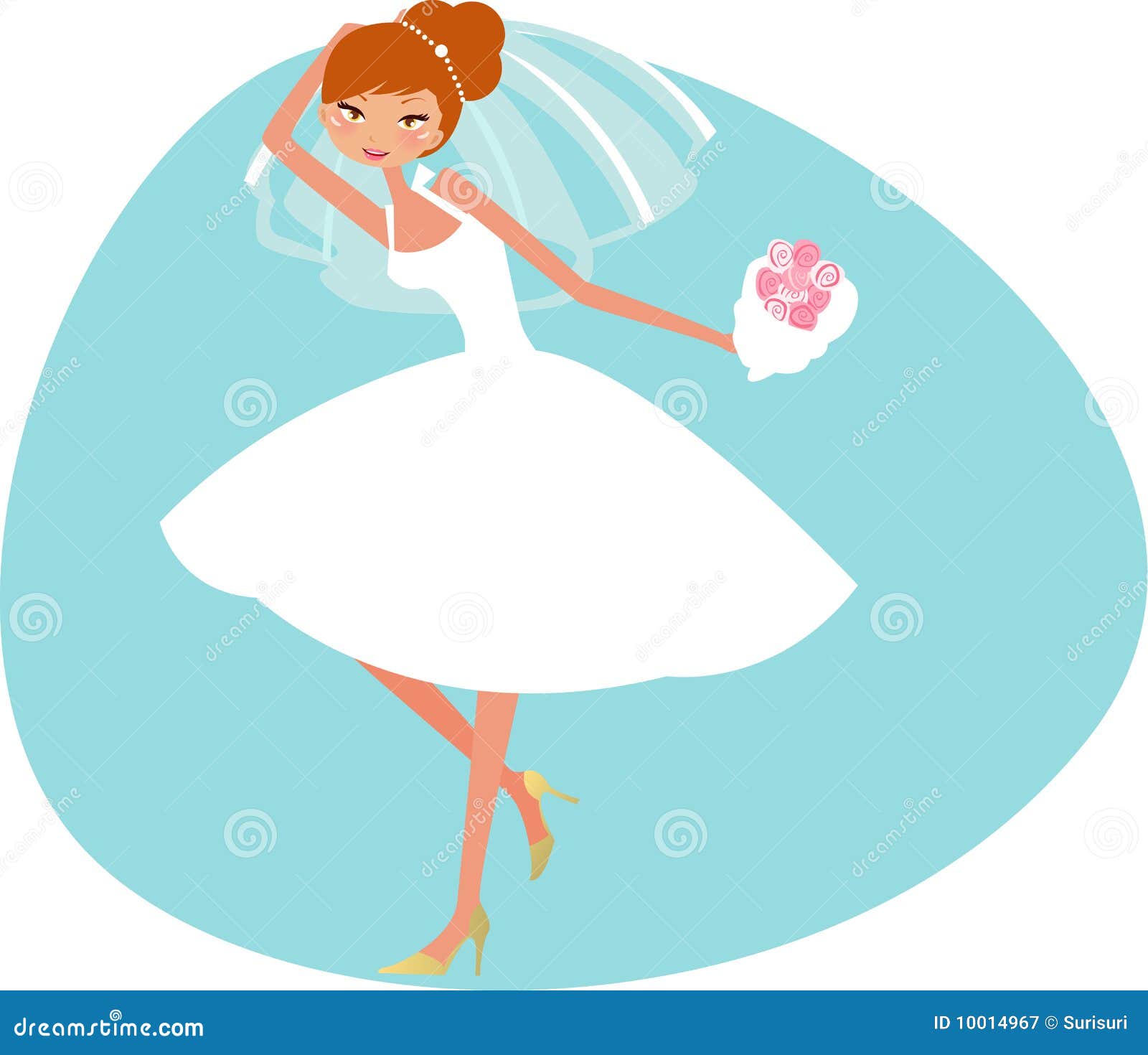 Novia ilustración del vector. Ilustración de nupcial - 10014967