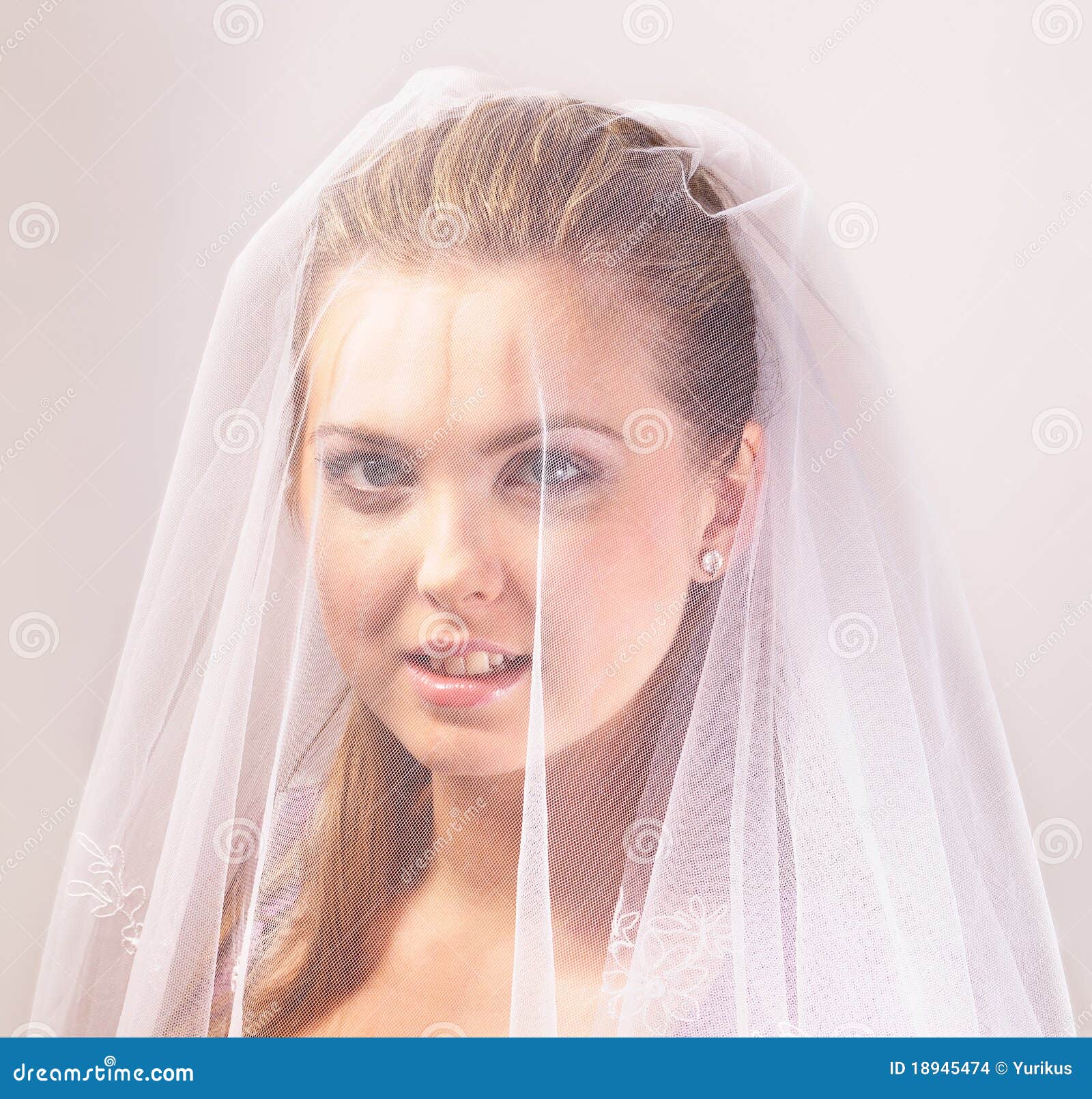 Novia con el velo foto de archivo. Imagen de muchacha - 18945474
