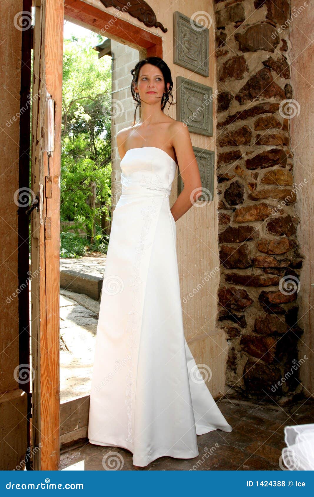 Novia de la boda foto de archivo. Imagen de umbral, soporte - 1424388