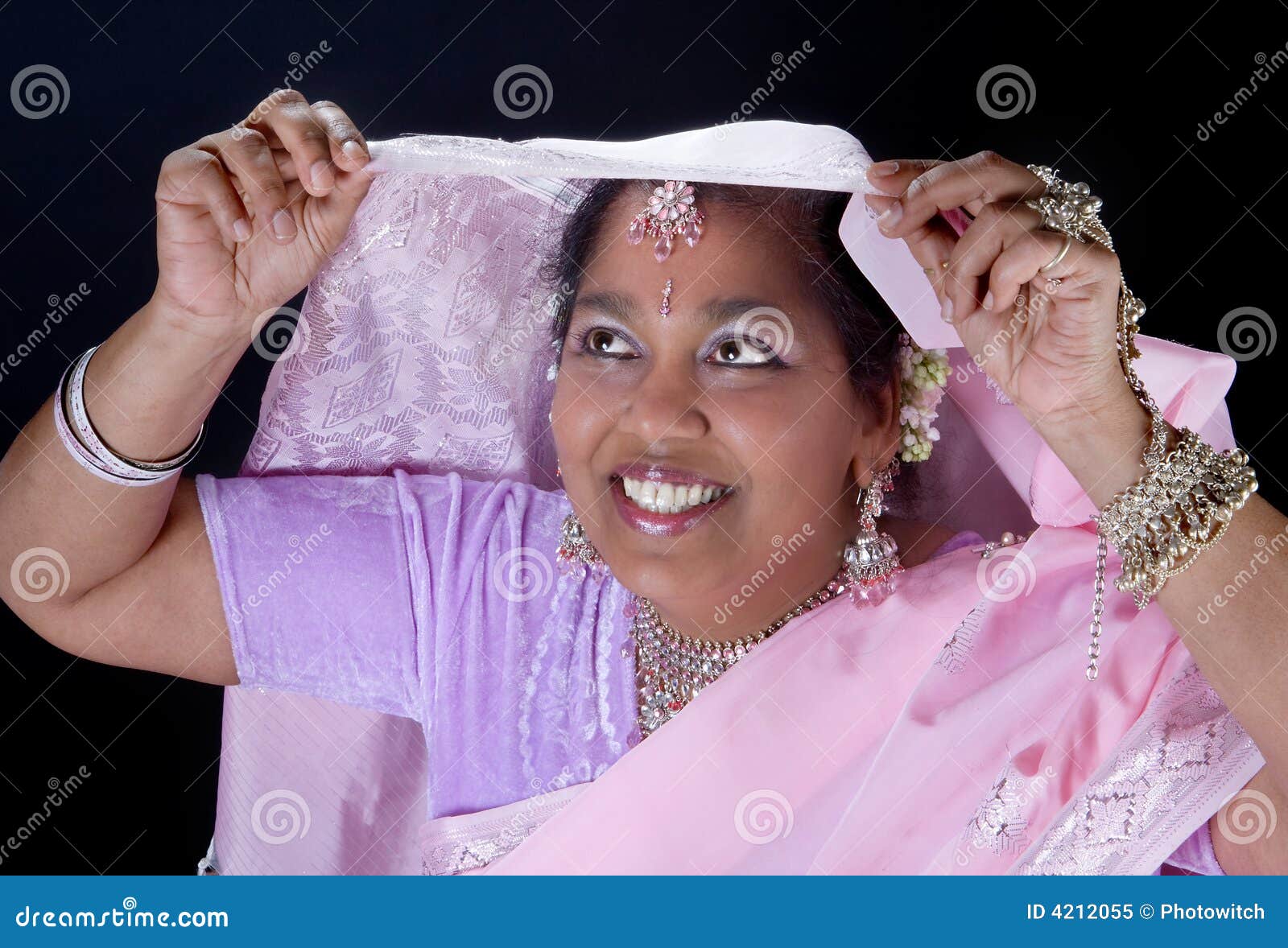 Novia de la sari imagen de archivo. Imagen de belleza - 4212055