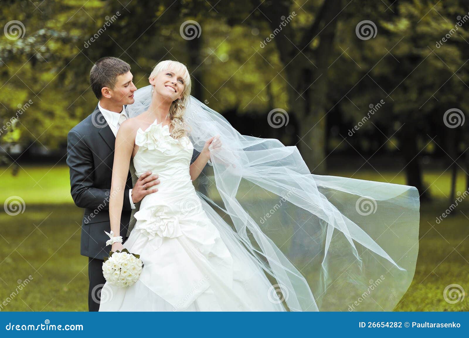 Novia y novio foto de archivo. Imagen de lifestyle, casado - 26654282