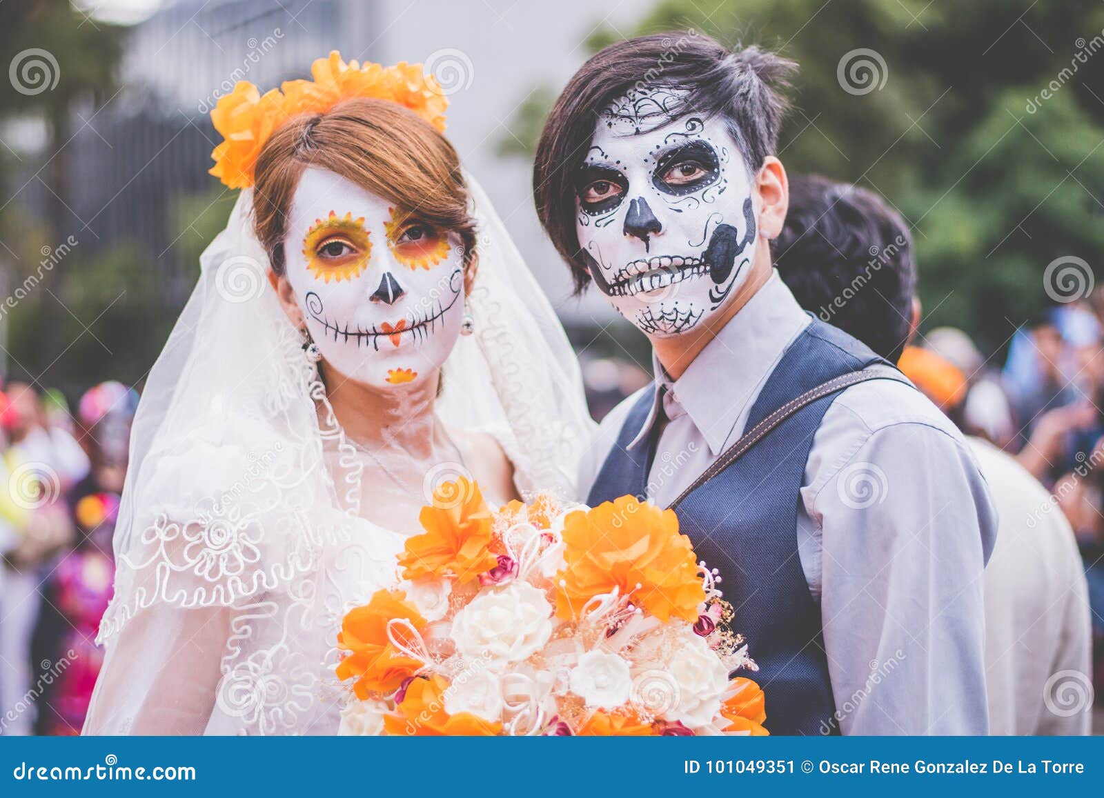 Novia y novio de Catrina foto editorial. Imagen de mexicano - 101049351