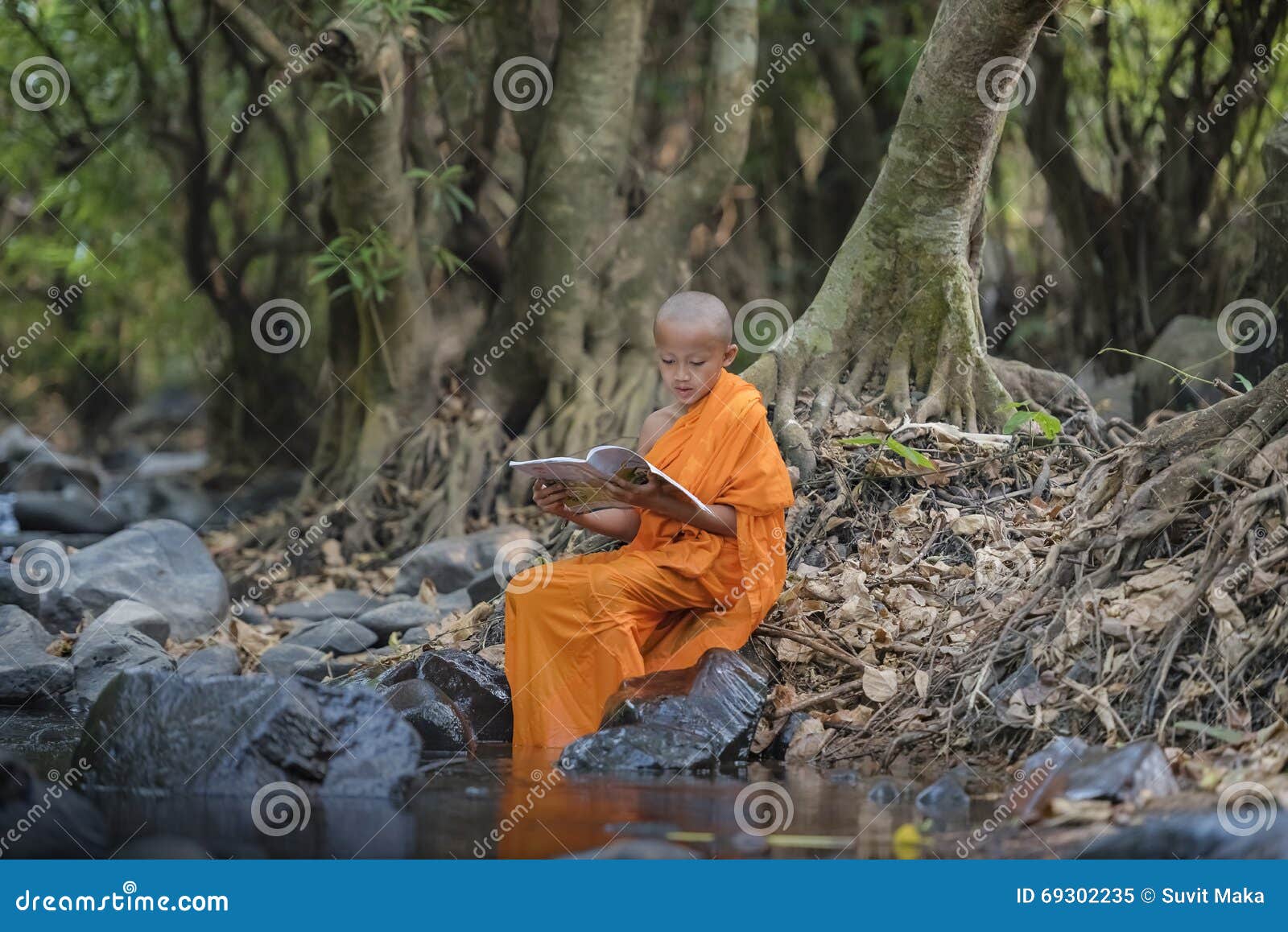 Novice monk learning stock image. Image of outdoor, burmese - 69302235
