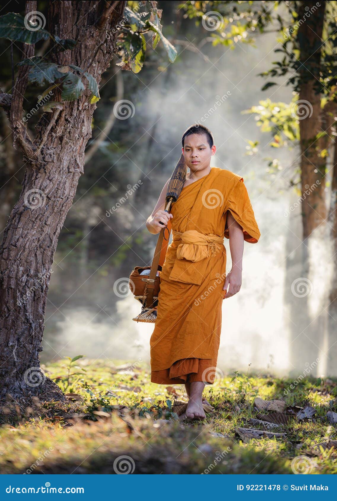Novice monk stock photo. Image of apprentice, religious - 92221478