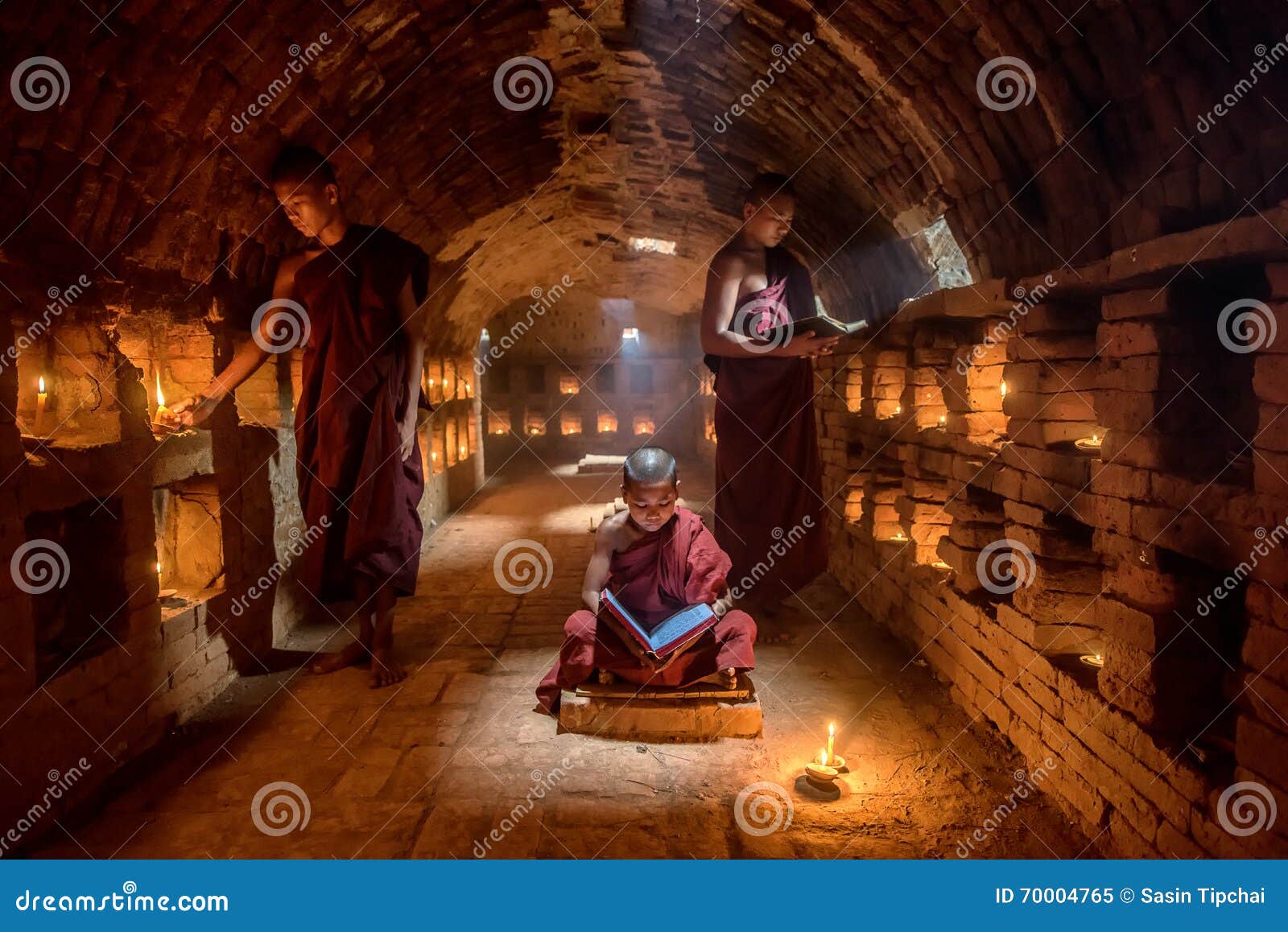 Novice Monk Reading Book,in Monastery Editorial Image - Image of people ...