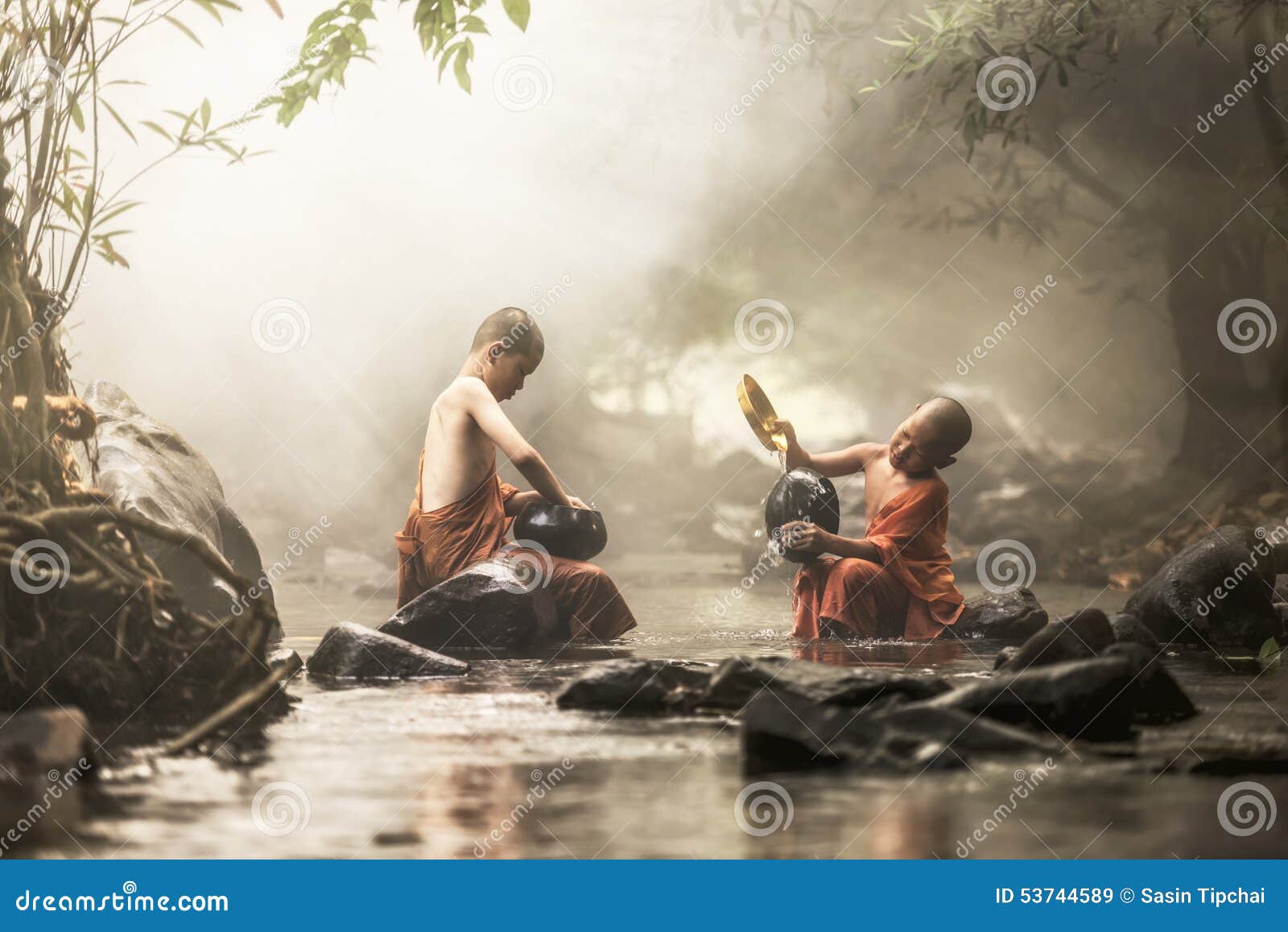 Novice Monk stock image. Image of scene, buddha, ancient - 53744589