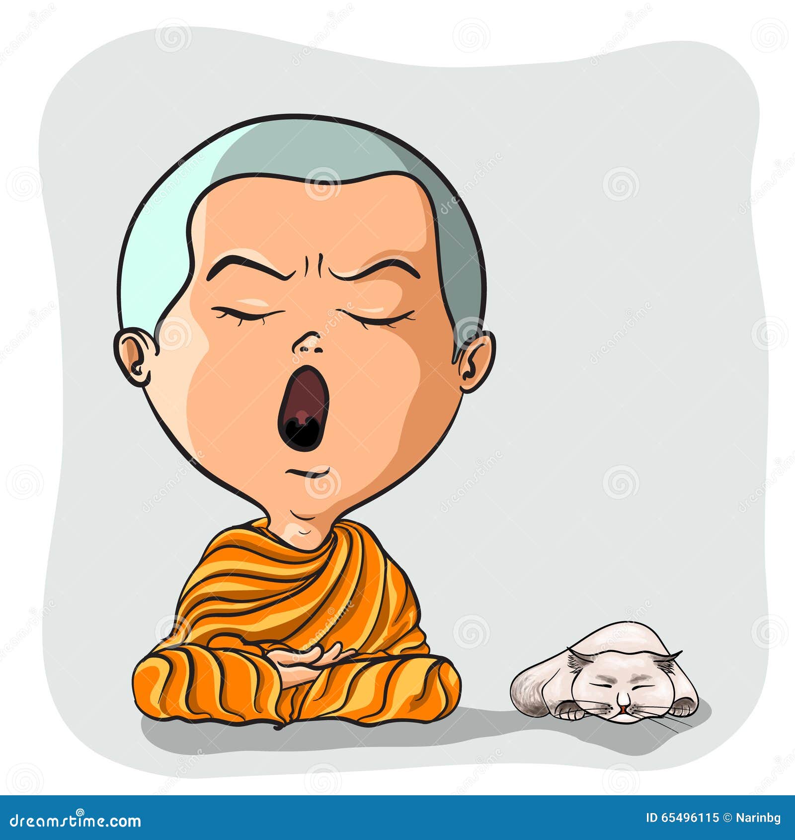 Novice stock vector. Illustration of concentration, meditating - 65496115