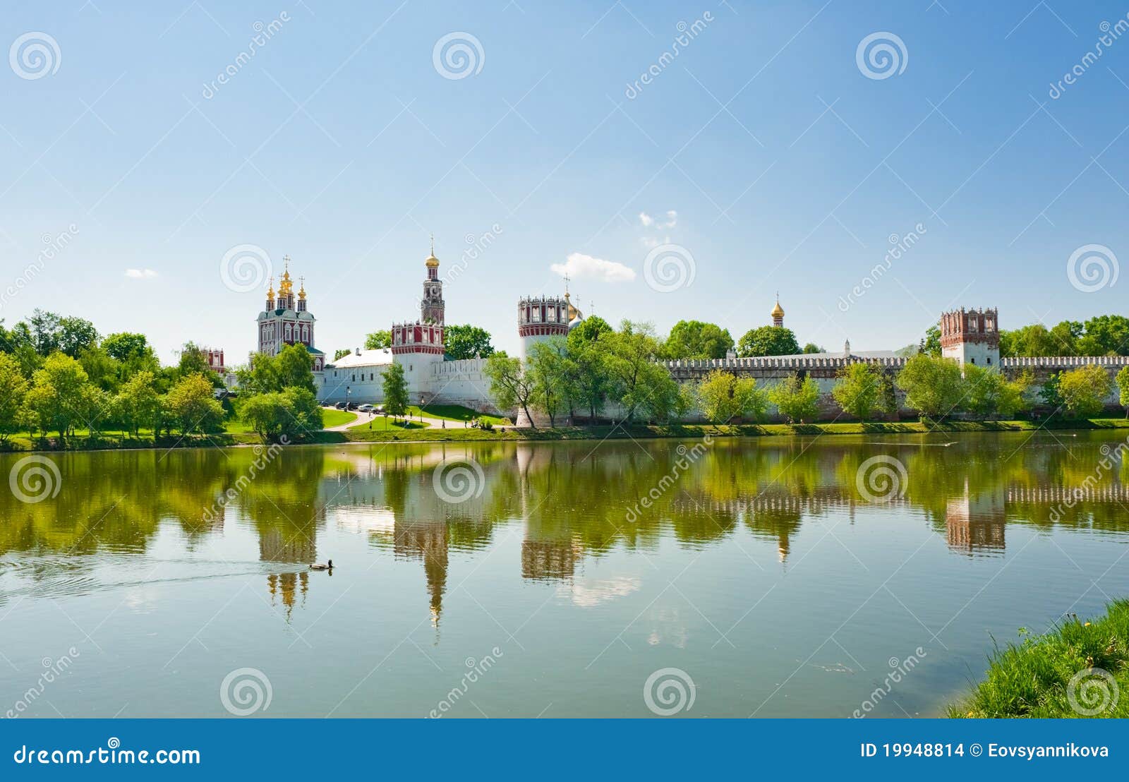 Novodevichiy Convent, Moscow Stock Photo - Image of citadel, cloud ...