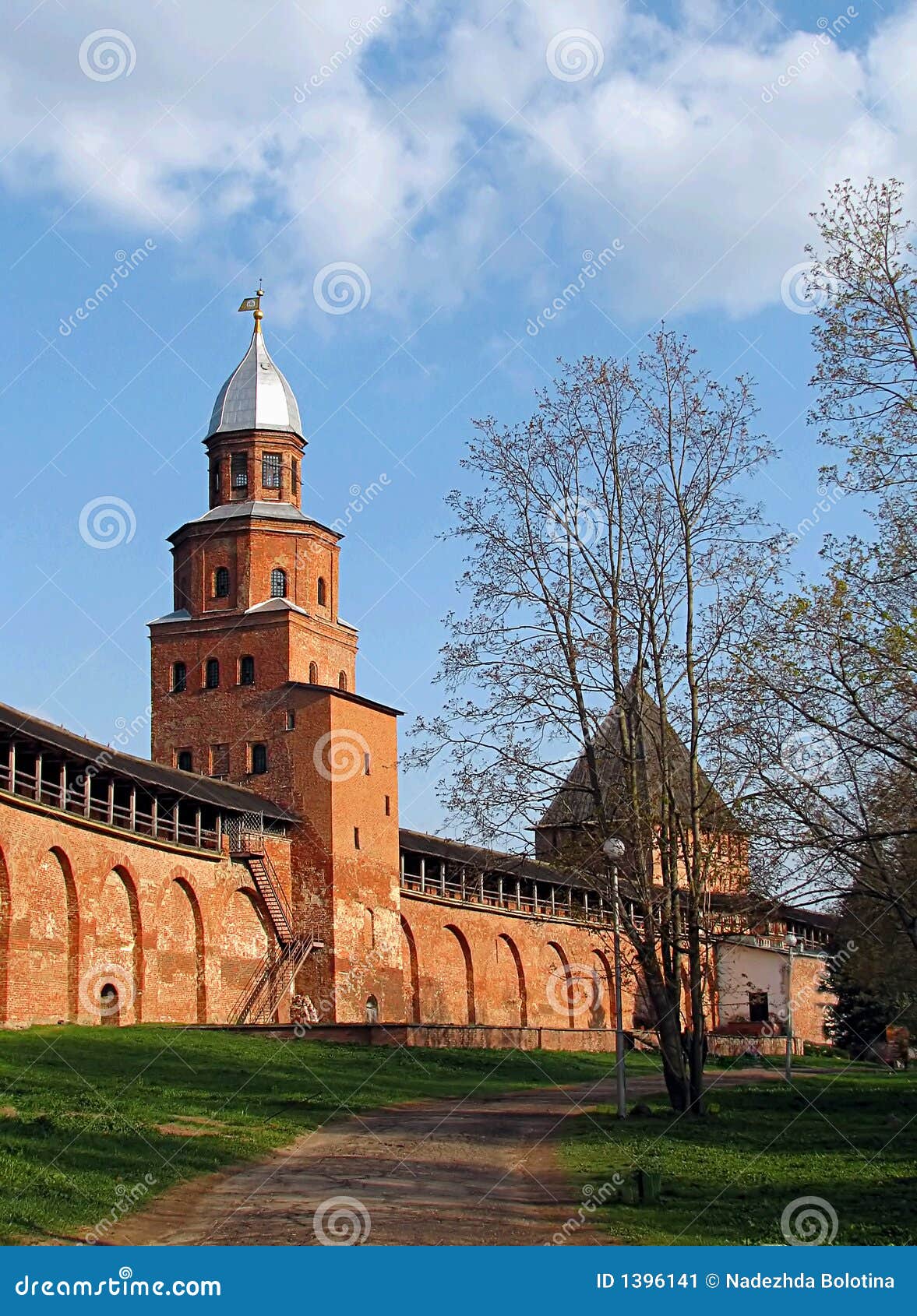 Novogorod citadel 2 stock image. Image of russia, protection - 1396141