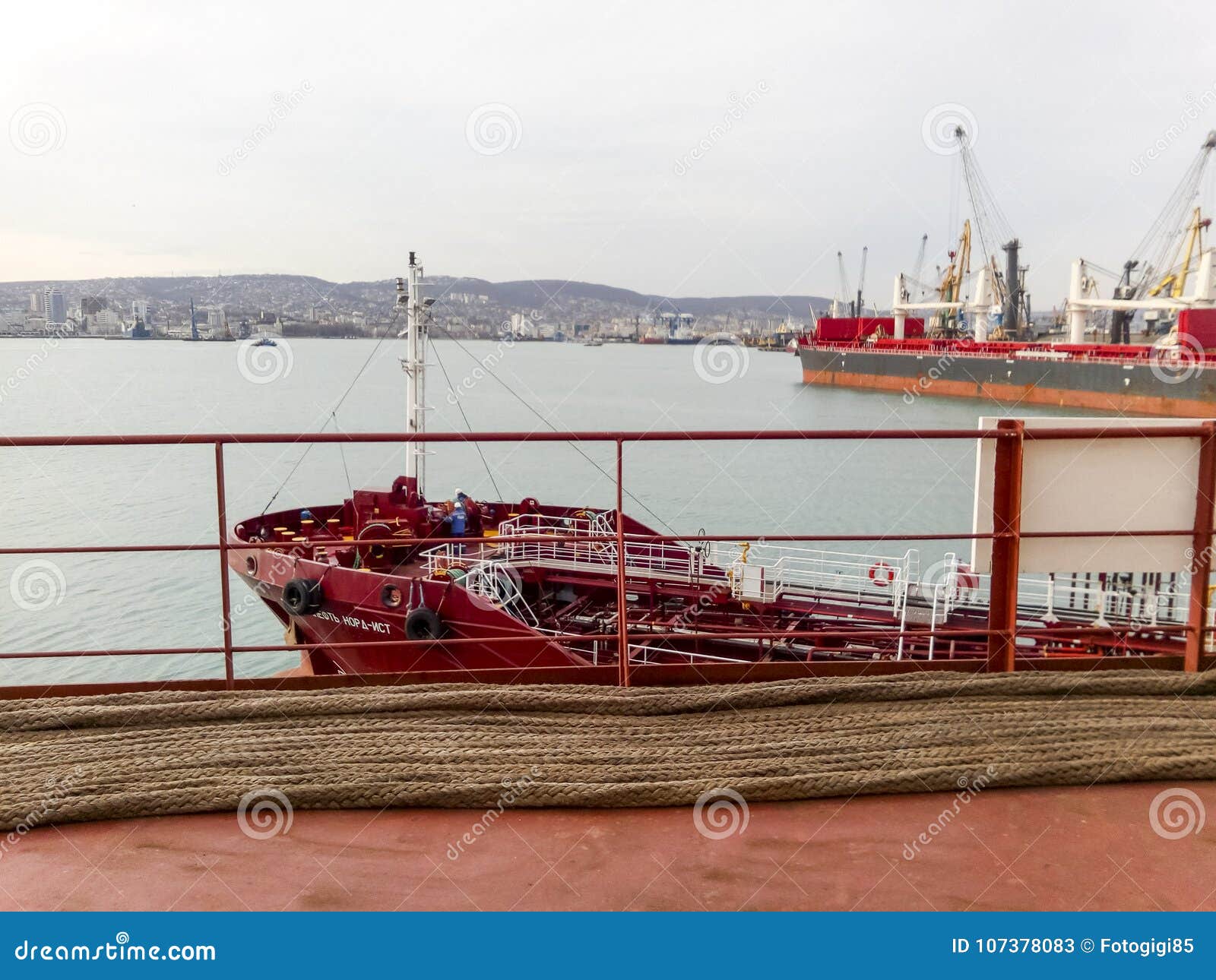 Ship`s Superstructure Viewed Upper Deck Editorial Stock Photo - Image ...