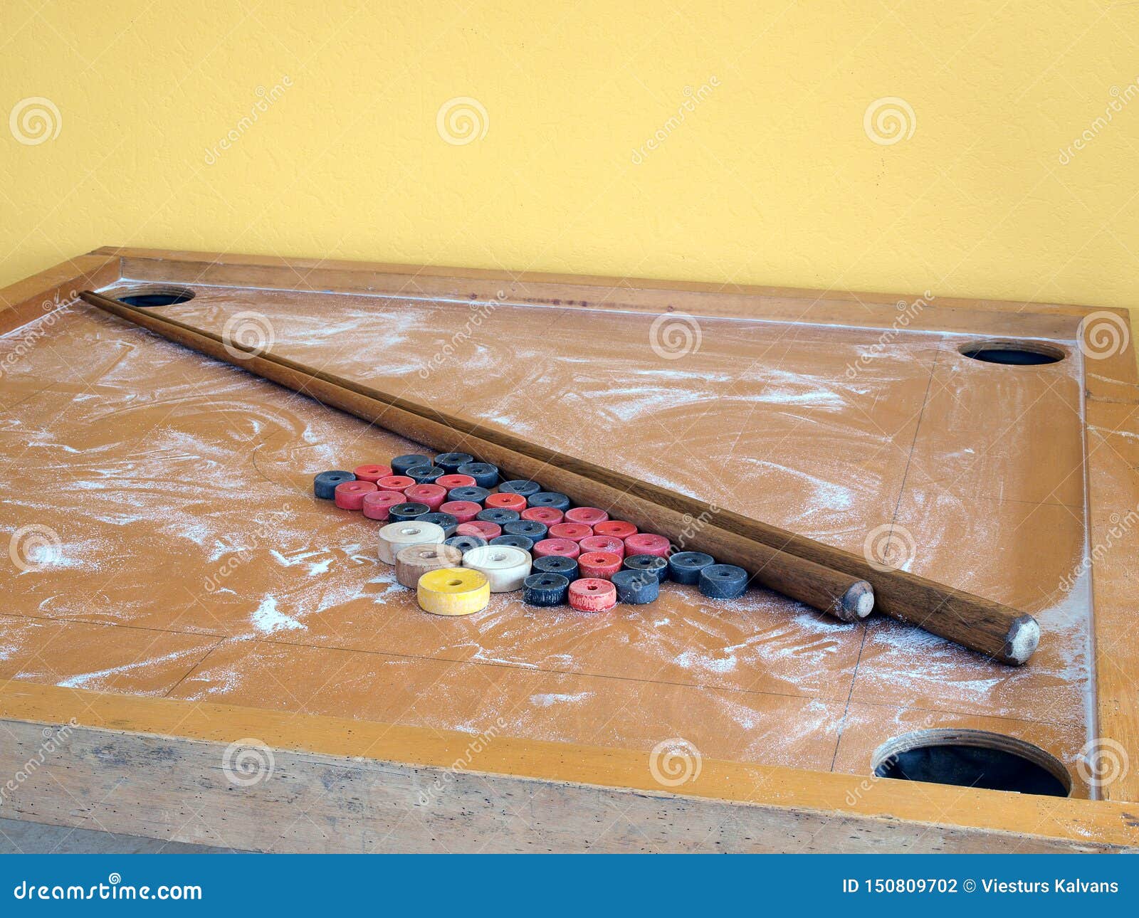 Novuss table stock photo. Image of bones, dust, indoor - 150809702