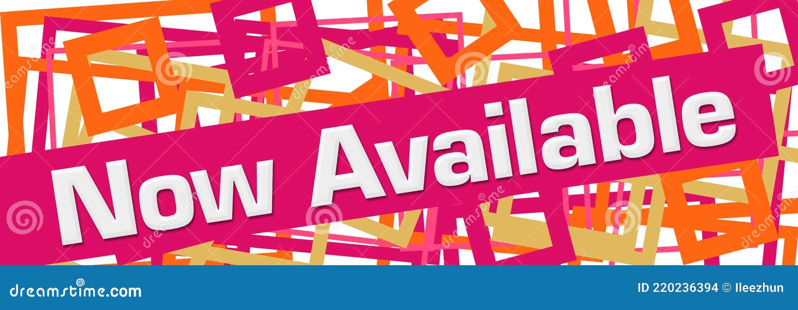 Now Available Pink Orange Random Borders Horizontal Stock Illustration ...
