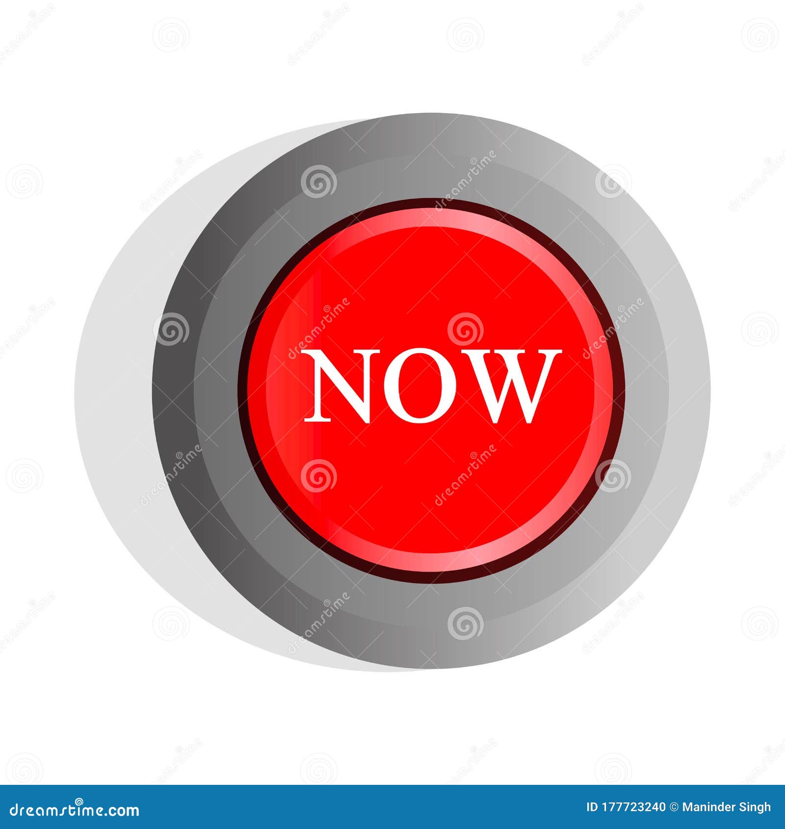 Now Button. stock illustration. Illustration of canvas - 177723240