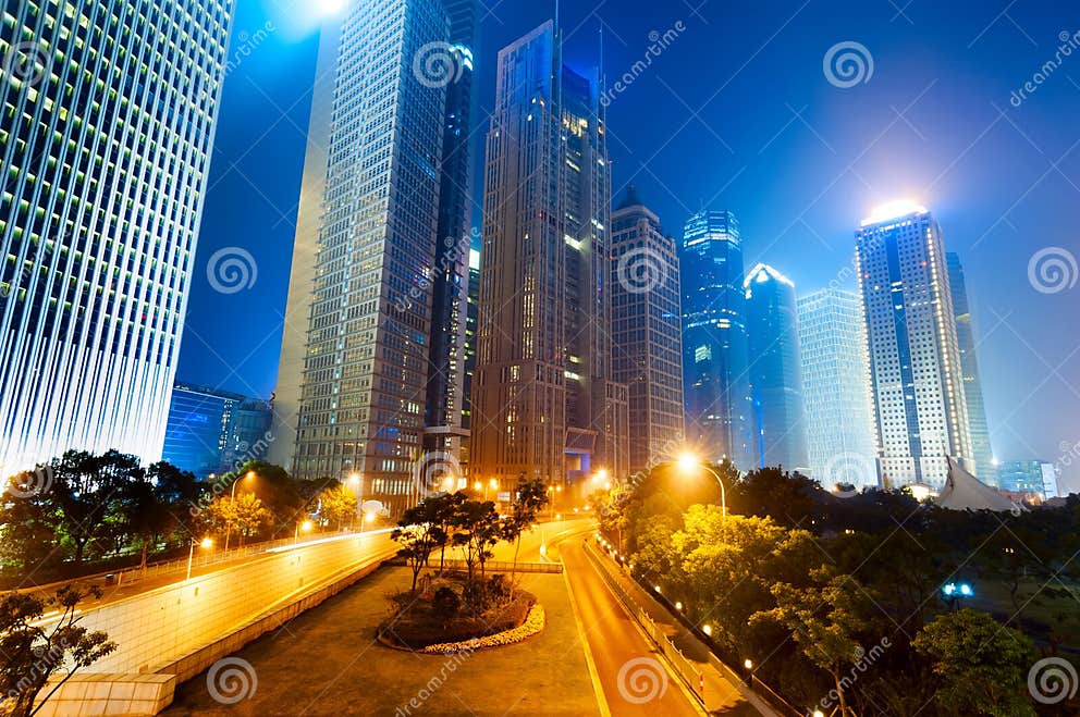 Now the city at night stock image. Image of motion, blue - 29501099