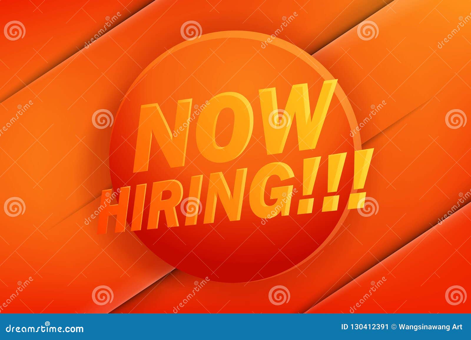 Now Hiring. Advertisement Poster Or Banner Design. Realistic Microphone ...