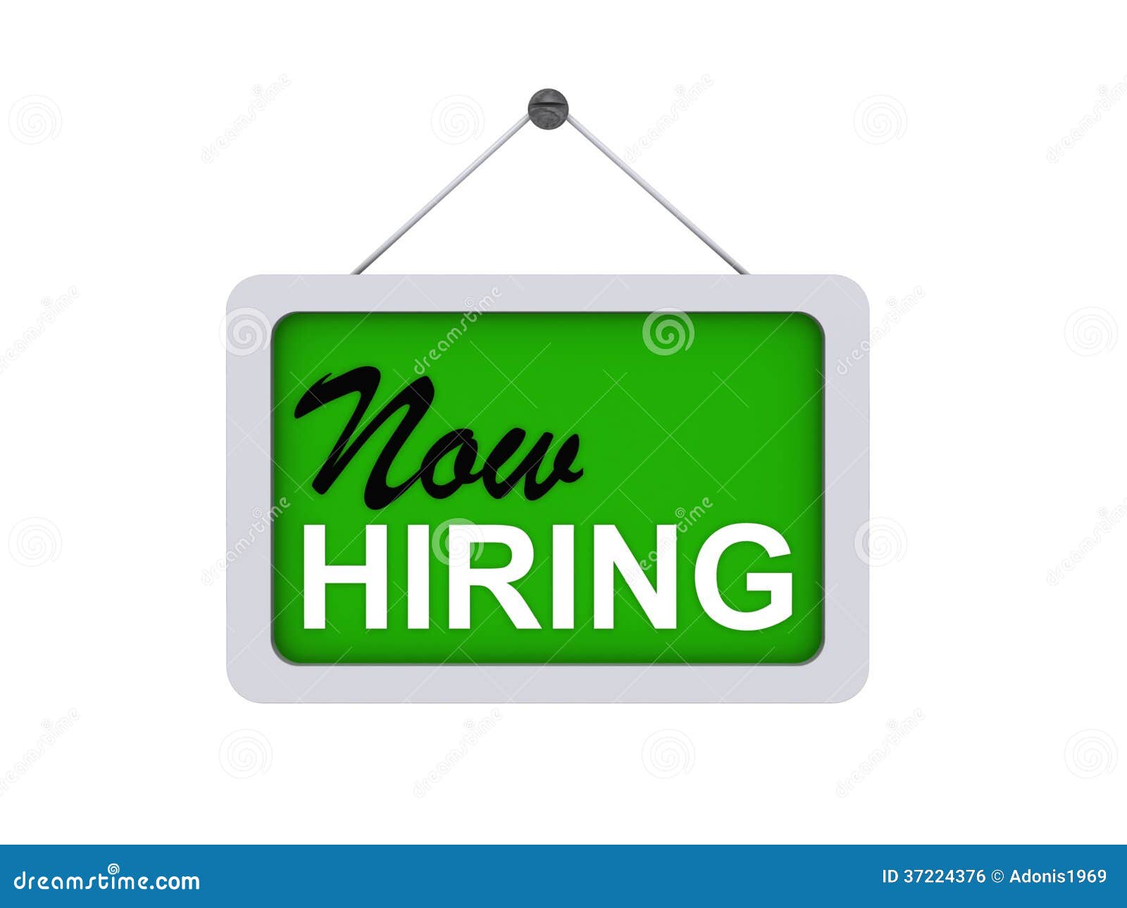 Now Hiring Sign Vector Illustration | CartoonDealer.com #17777610