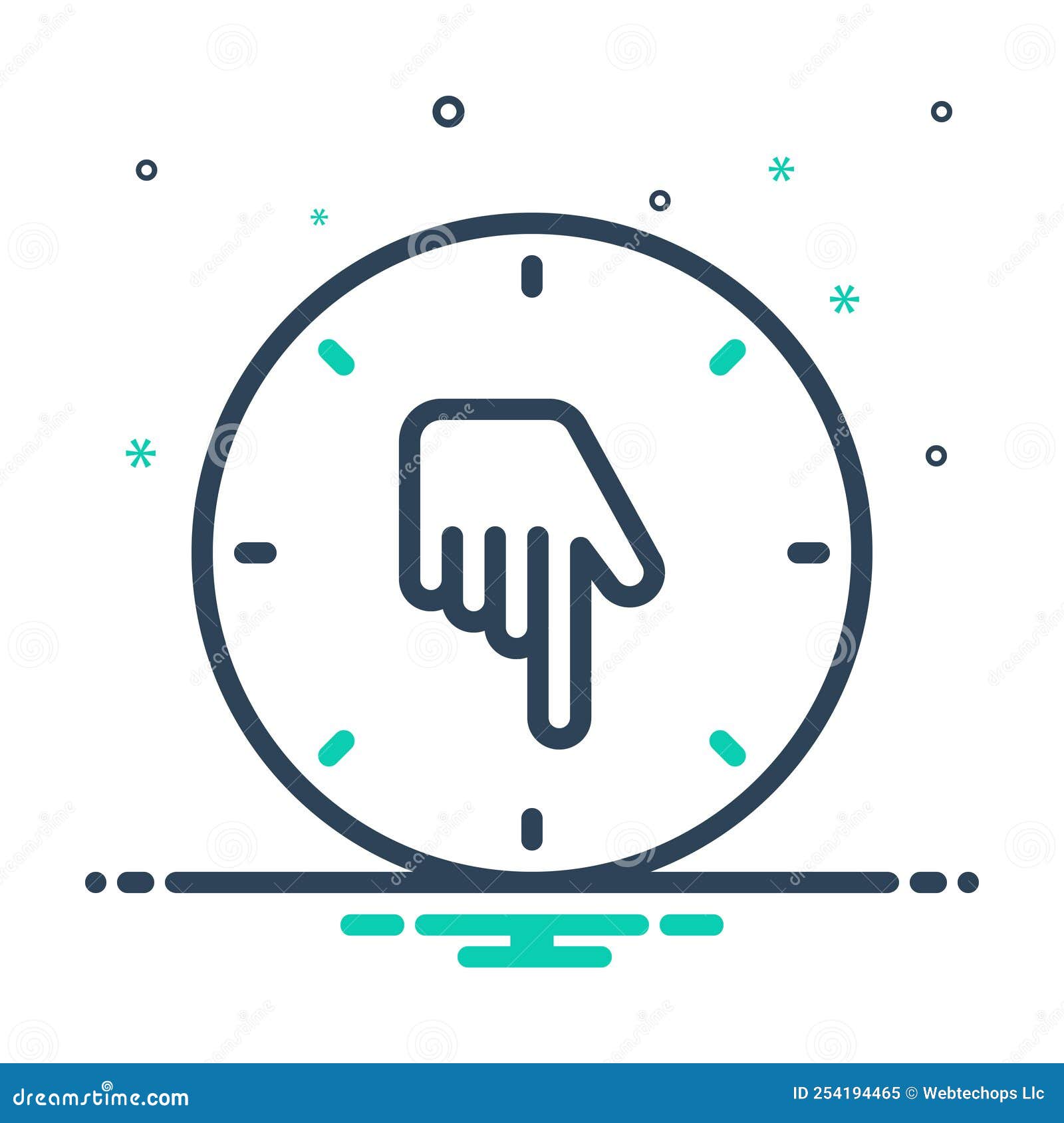 Mix Icon for Now, Presently and Nowadays Stock Illustration ...