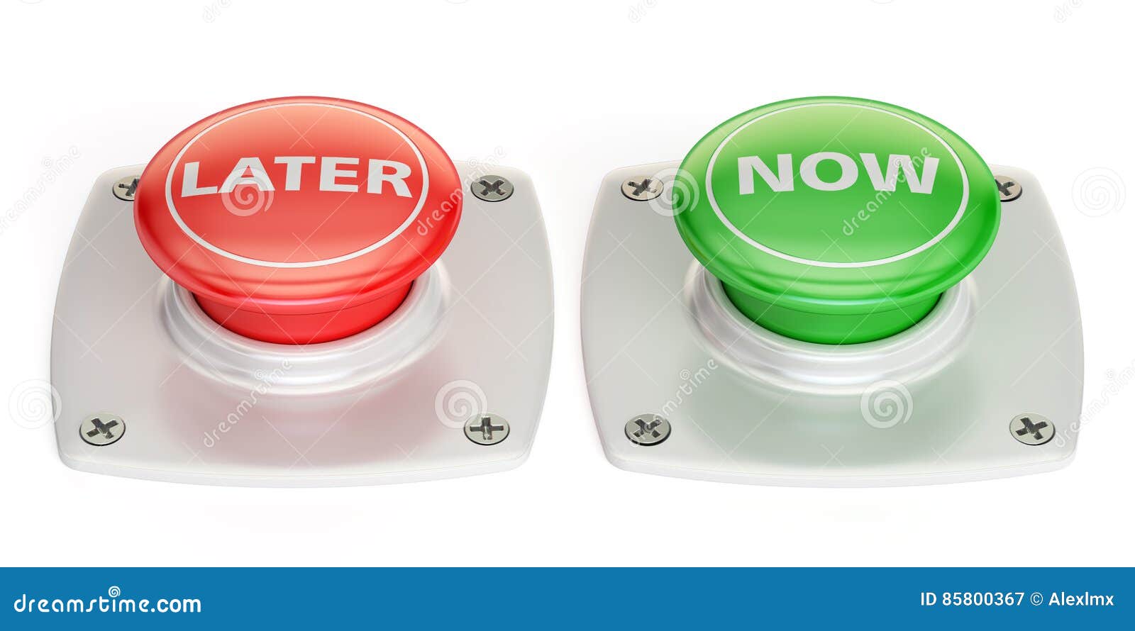 Now Vs Later Switch Royalty-Free Stock Photo | CartoonDealer.com #31669749