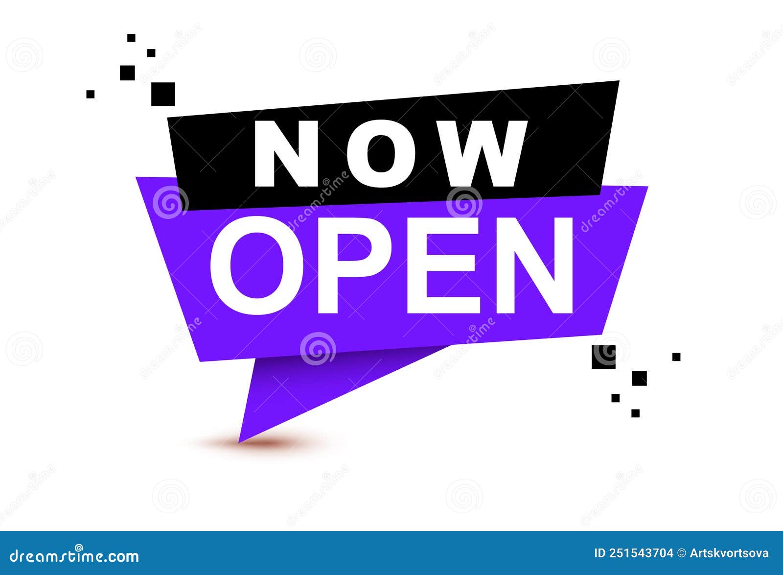 Now Open Banner. Now Open Label Sign. Banner Now Open Web Element ...