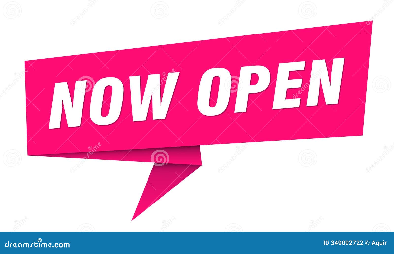 Now Open Banner. Now Open Speech Bubble, Label, Sticker, Sign Template ...