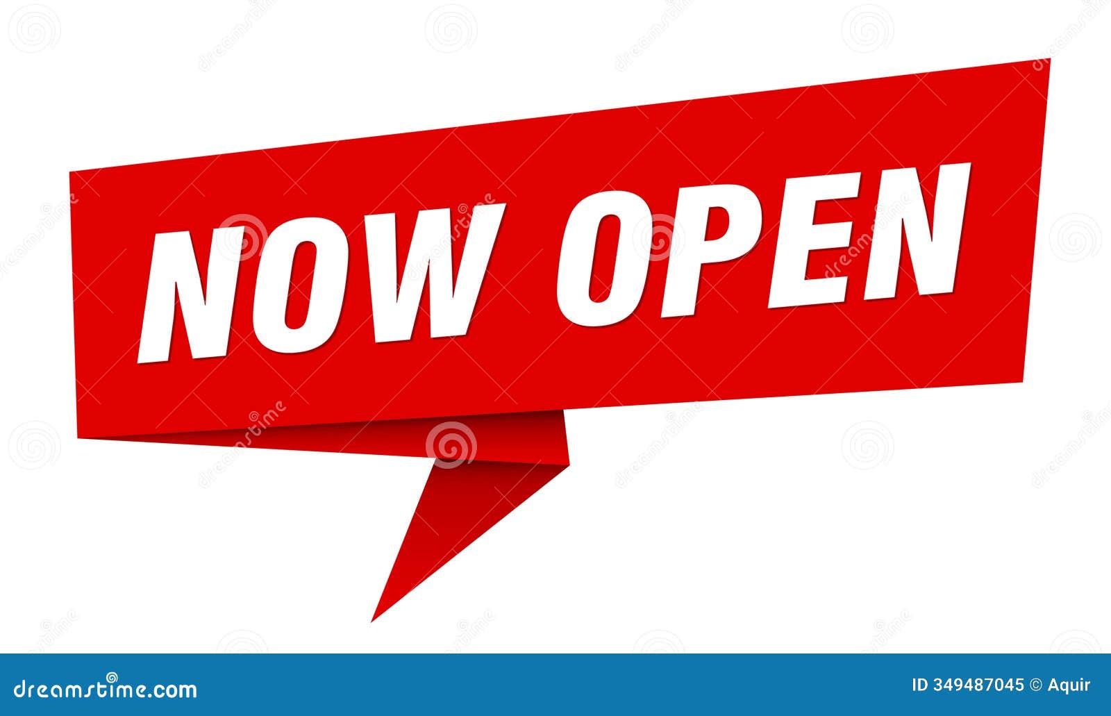 Now Open Banner. Now Open Speech Bubble, Label, Sticker, Sign Template ...