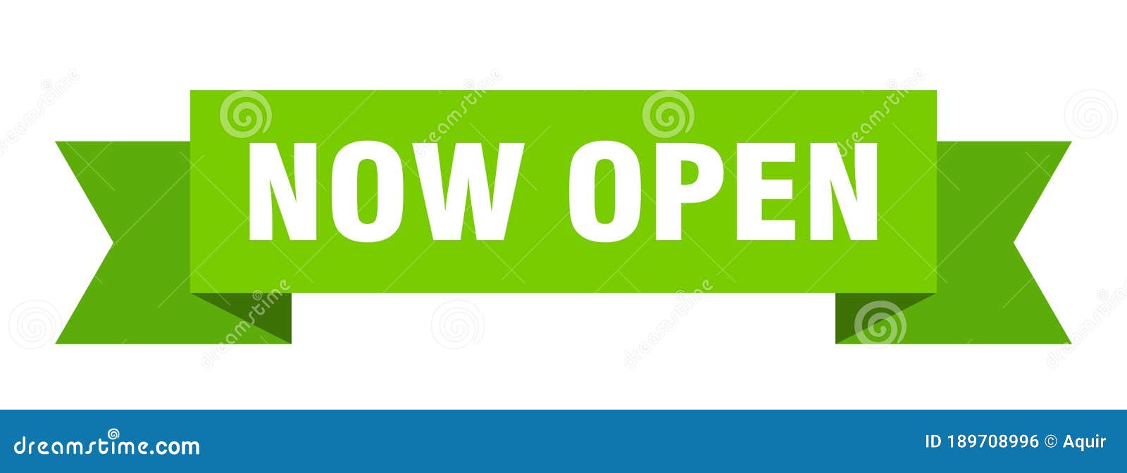 Now Open Ribbon. Now Open Isolated Band Sign Stock Vector ...