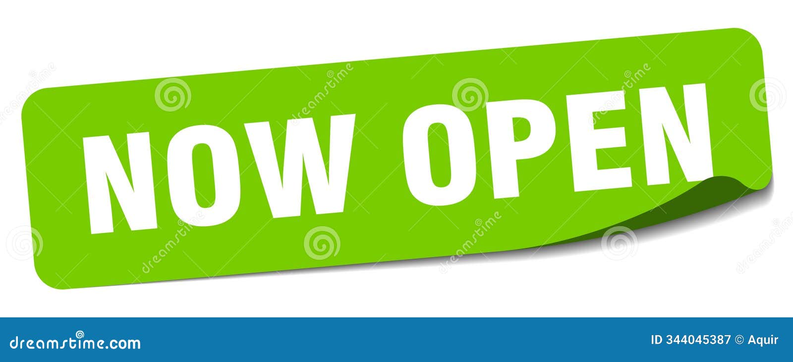 Now Open Sticker. Now Open Label Stock Vector - Illustration of label ...