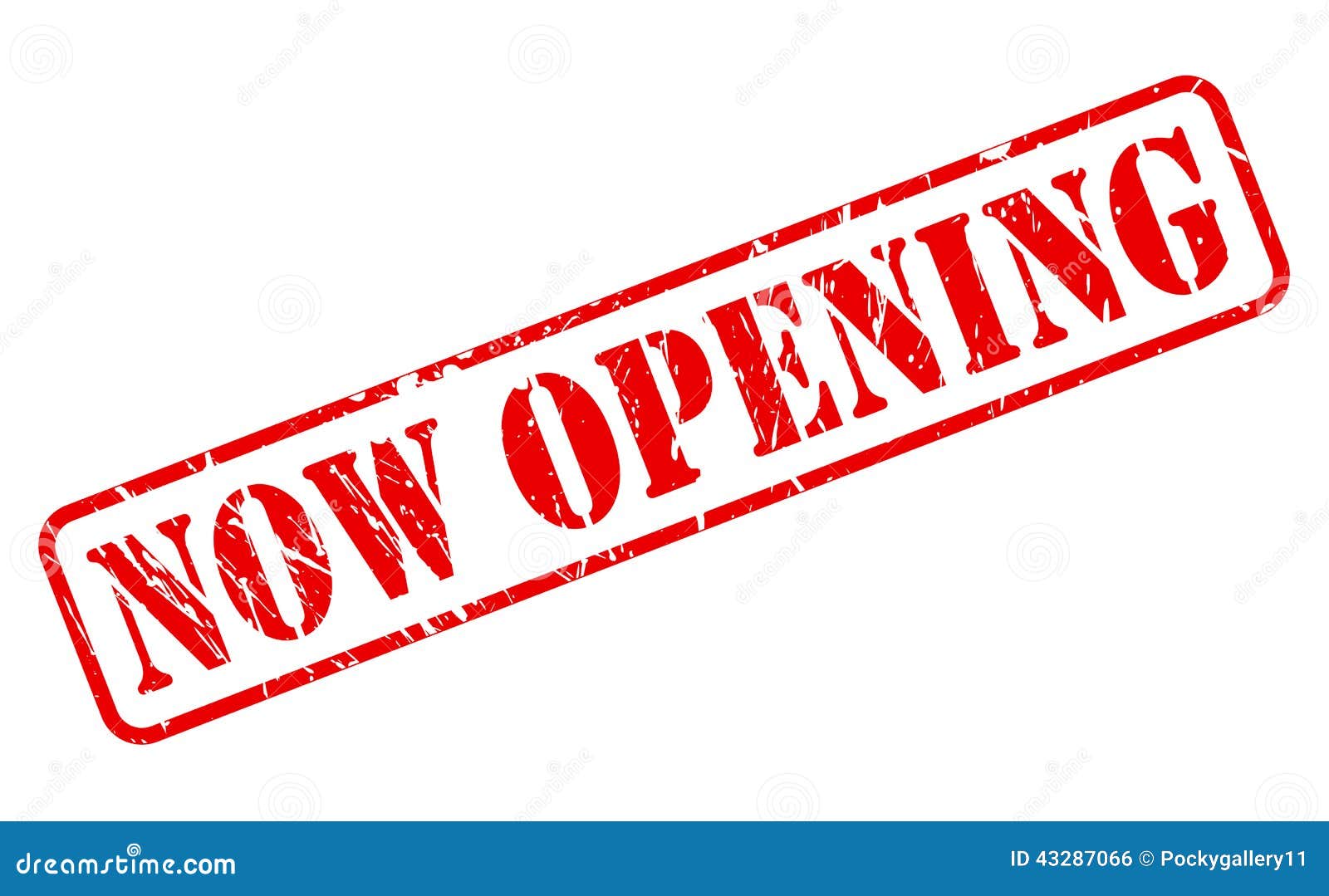 Now opening red stamp text stock vector. Illustration of trading - 43287066