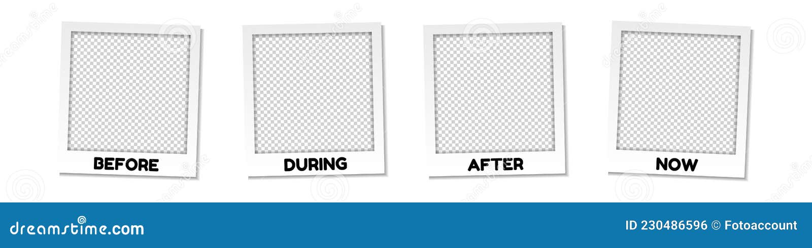 Before, during, after and Now Picture Template Concept - Vector ...