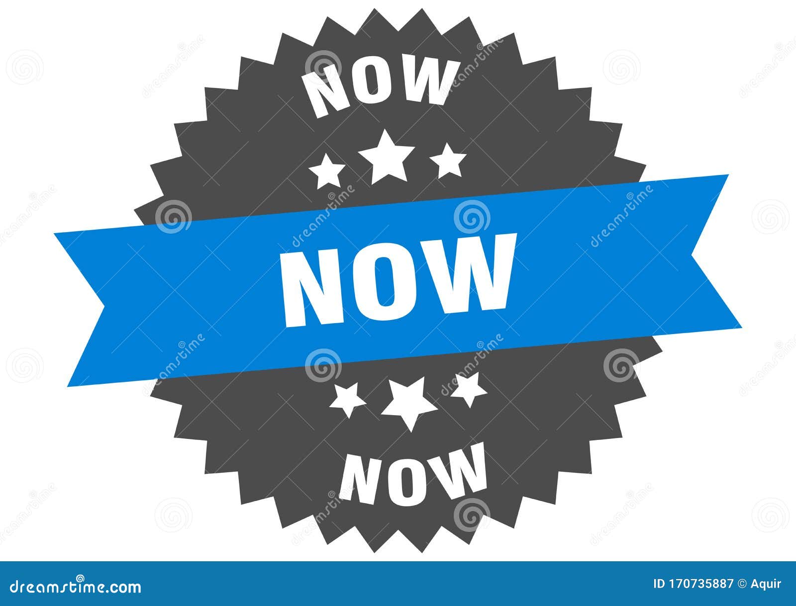 Now Sign. Now Circular Band Label. Now Sticker Stock Vector ...