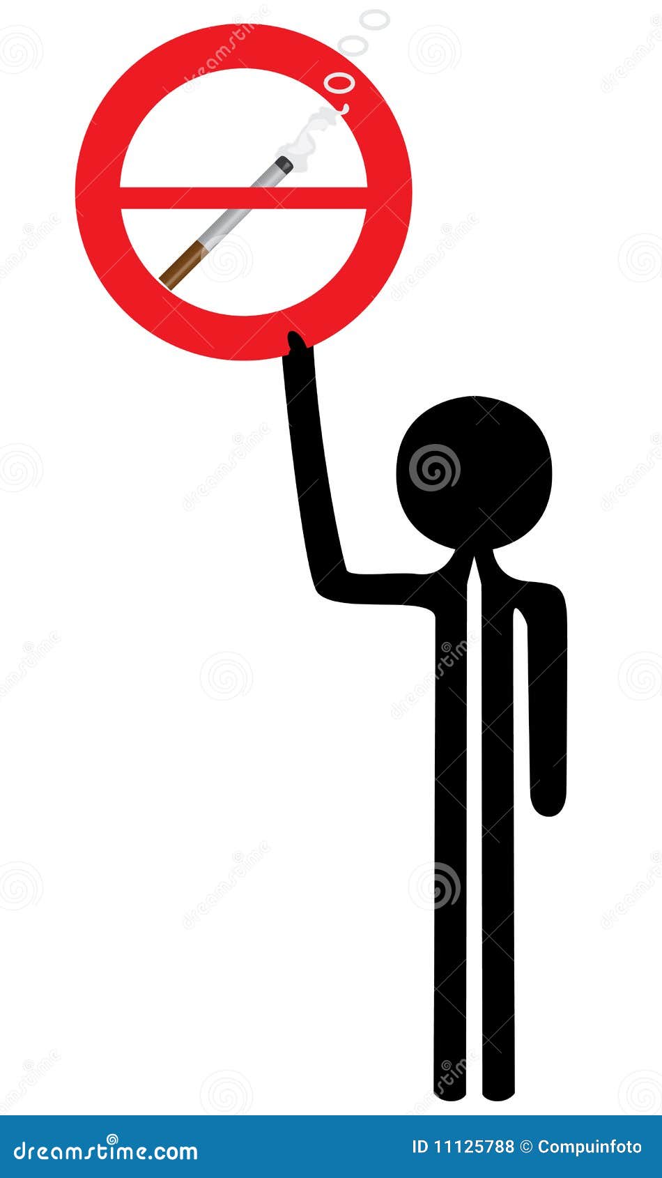 Now smoking stock vector. Illustration of message, mark - 11125788