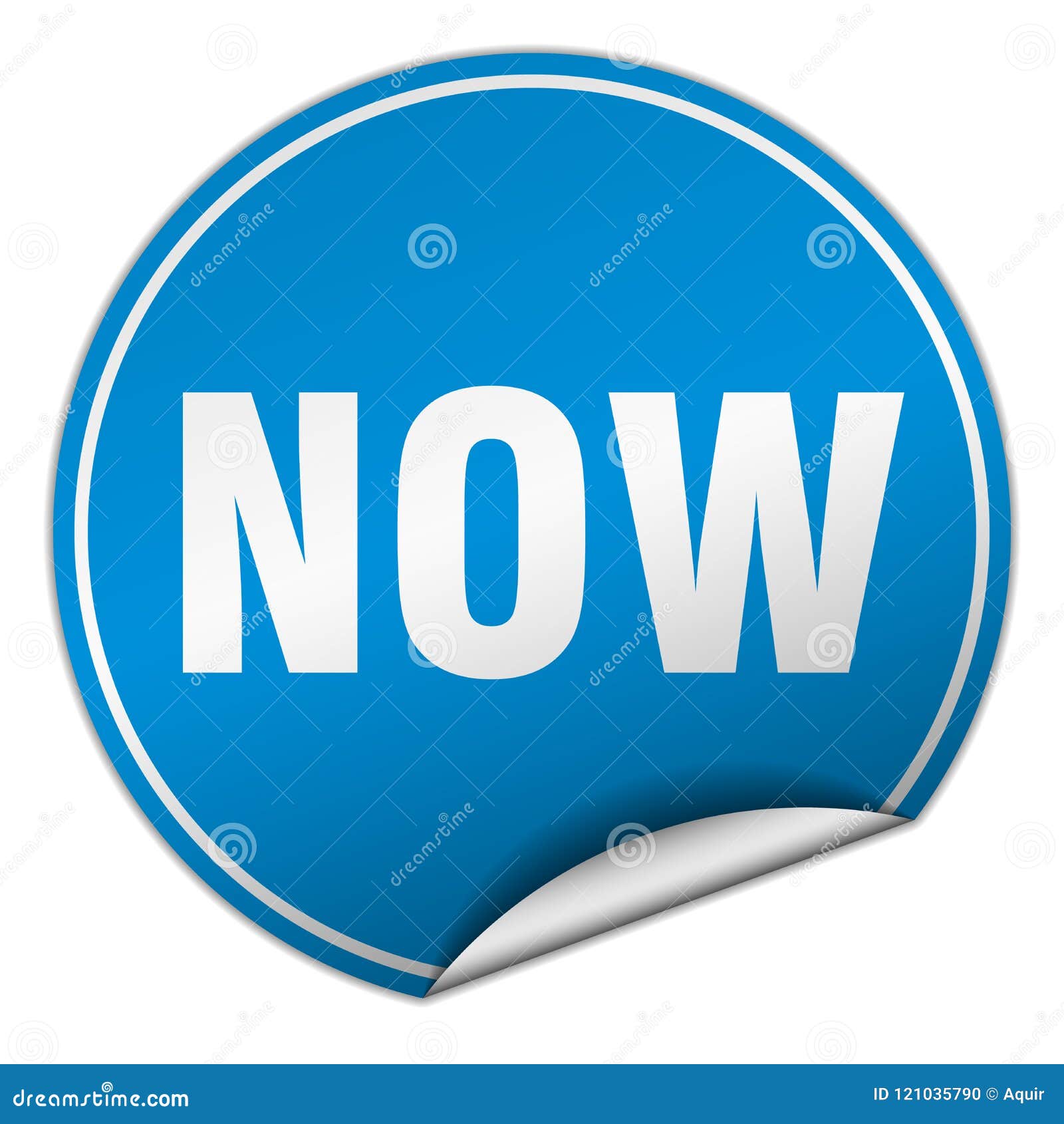 Now sticker stock vector. Illustration of sign, isolated - 121035790