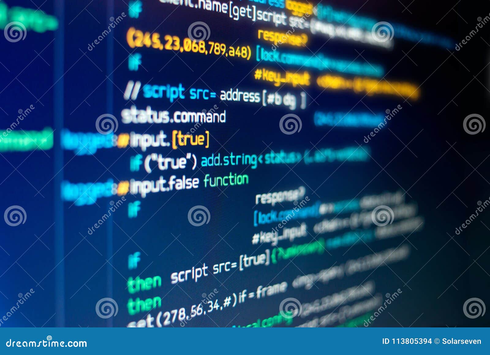 Nowożytny Komputerowego Programowania Kod Zdjęcie Stock - Obraz ...